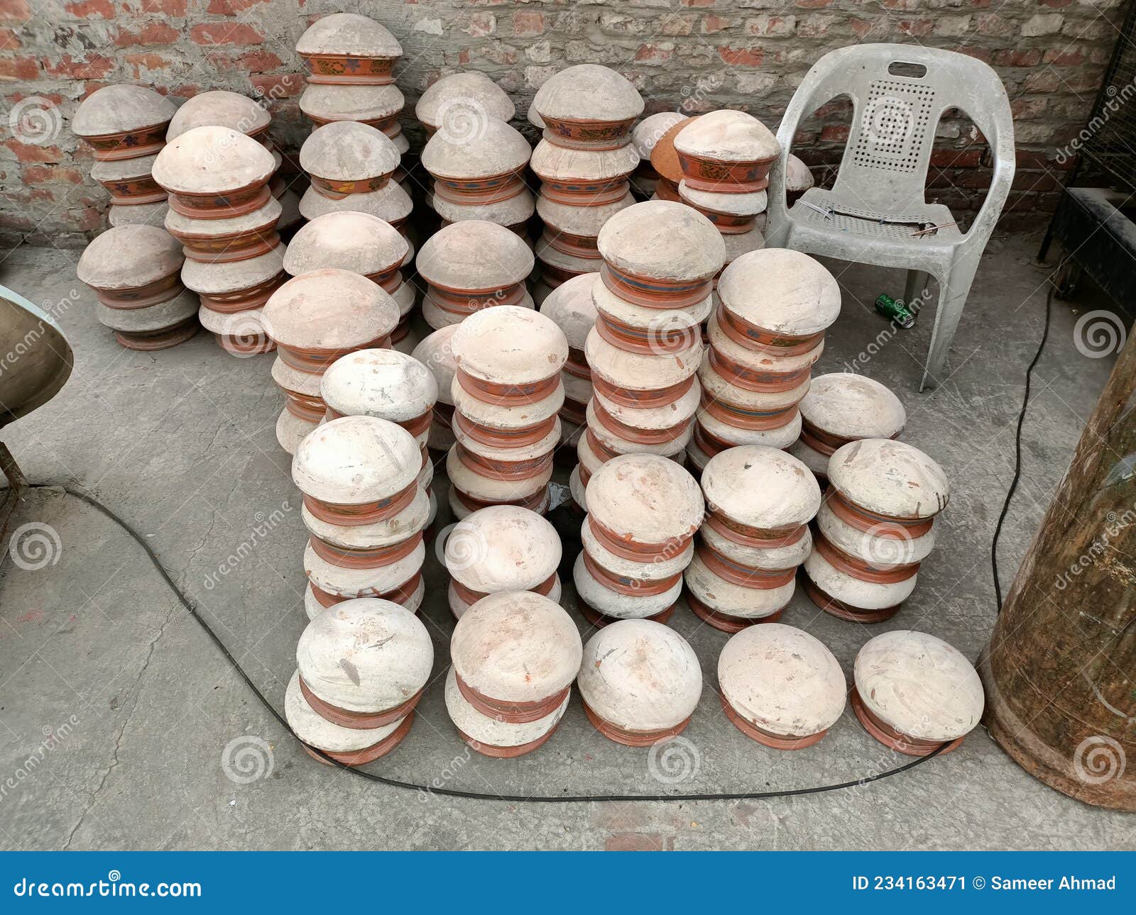 Mud Handi stock image. Image of handi, wood, baking - 234163471