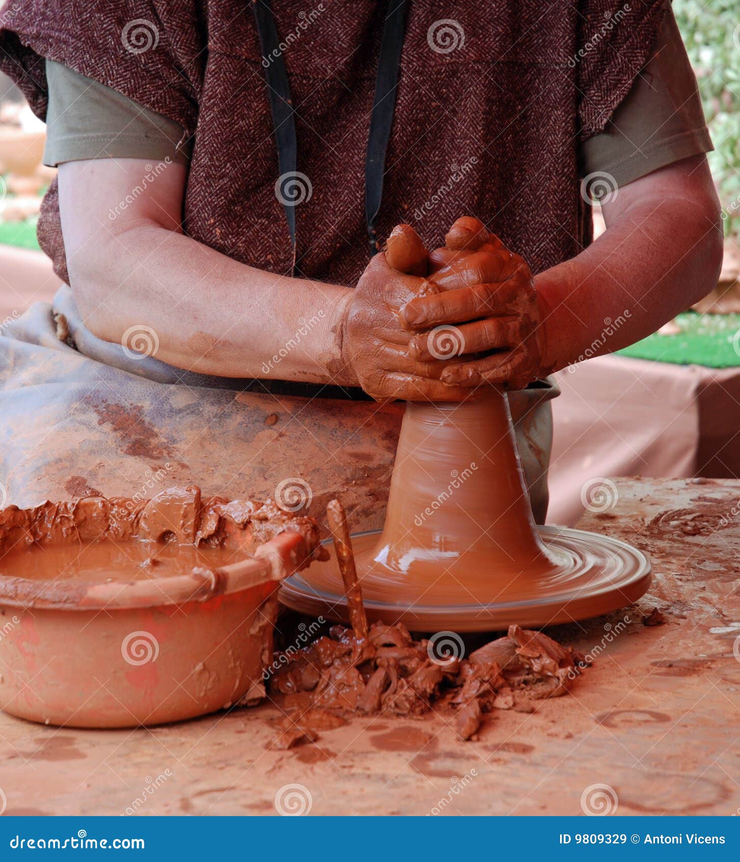 Mud handicraft stock image. Image of antique, working - 9809329