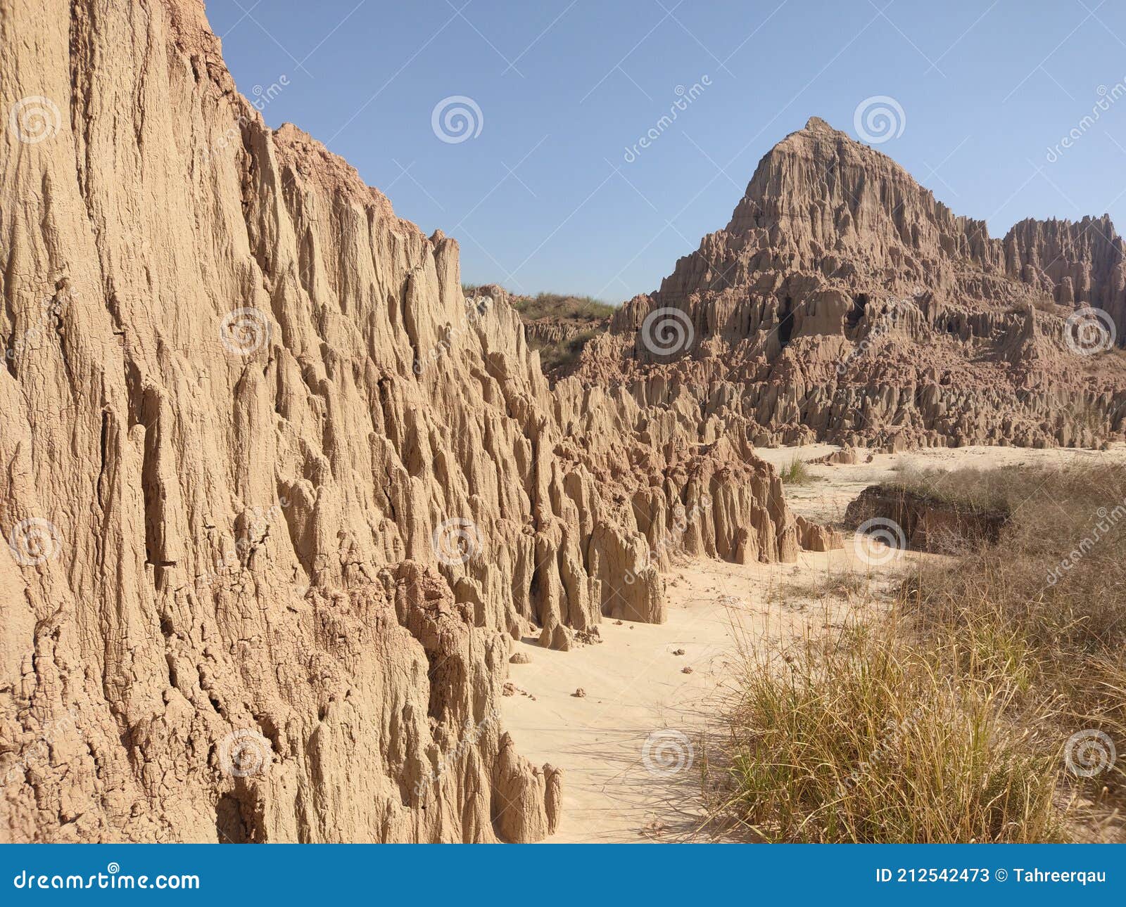 Mud Hills Formation Due To Soil Erosion Stock Image - Image of ...