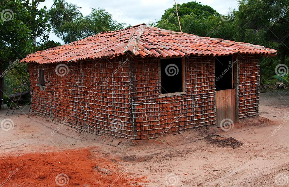 Mud house stock image. Image of sticks, build, roof, poor - 19816859