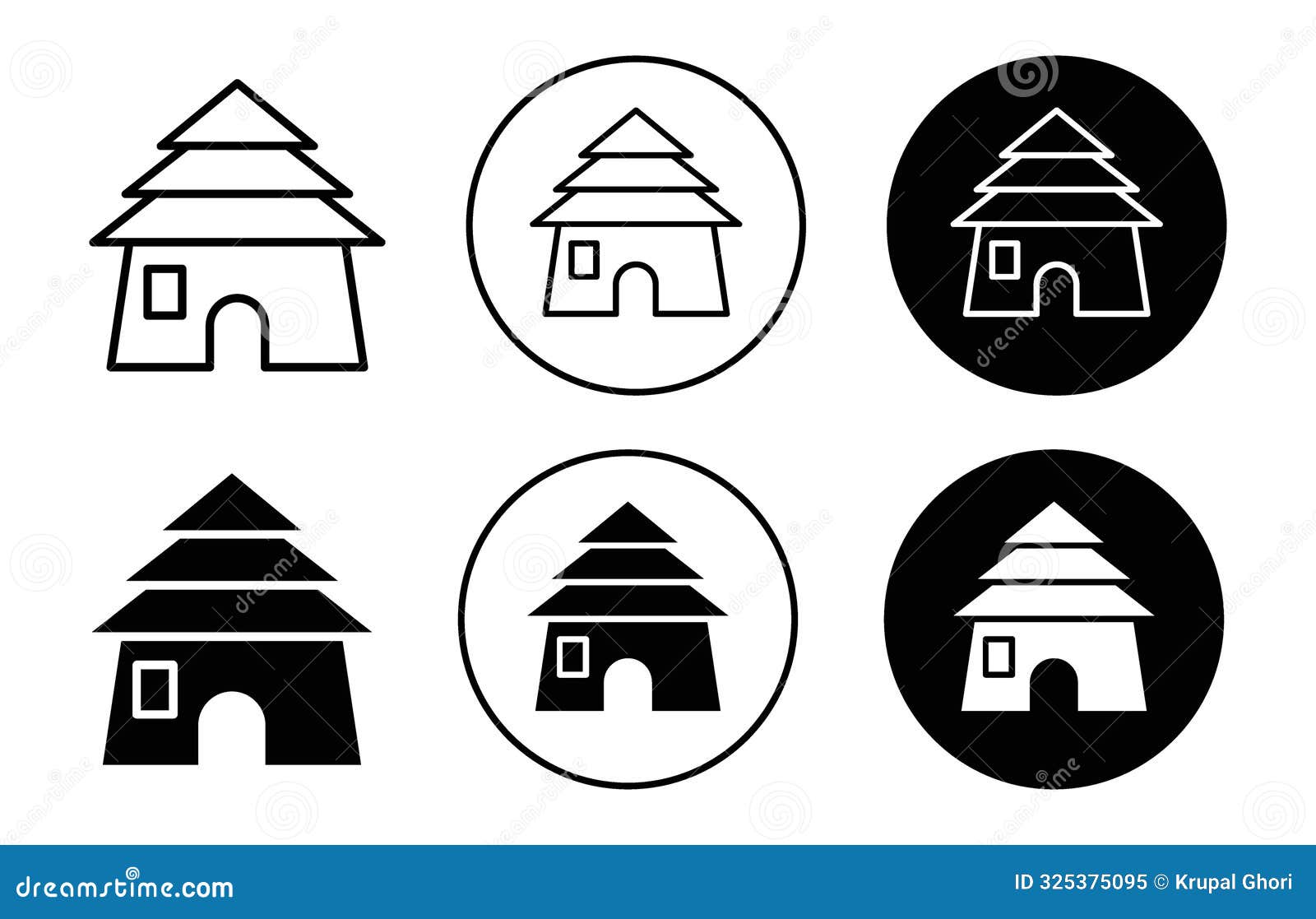 Mud hut icon stock vector. Illustration of rural, isolated - 325375095