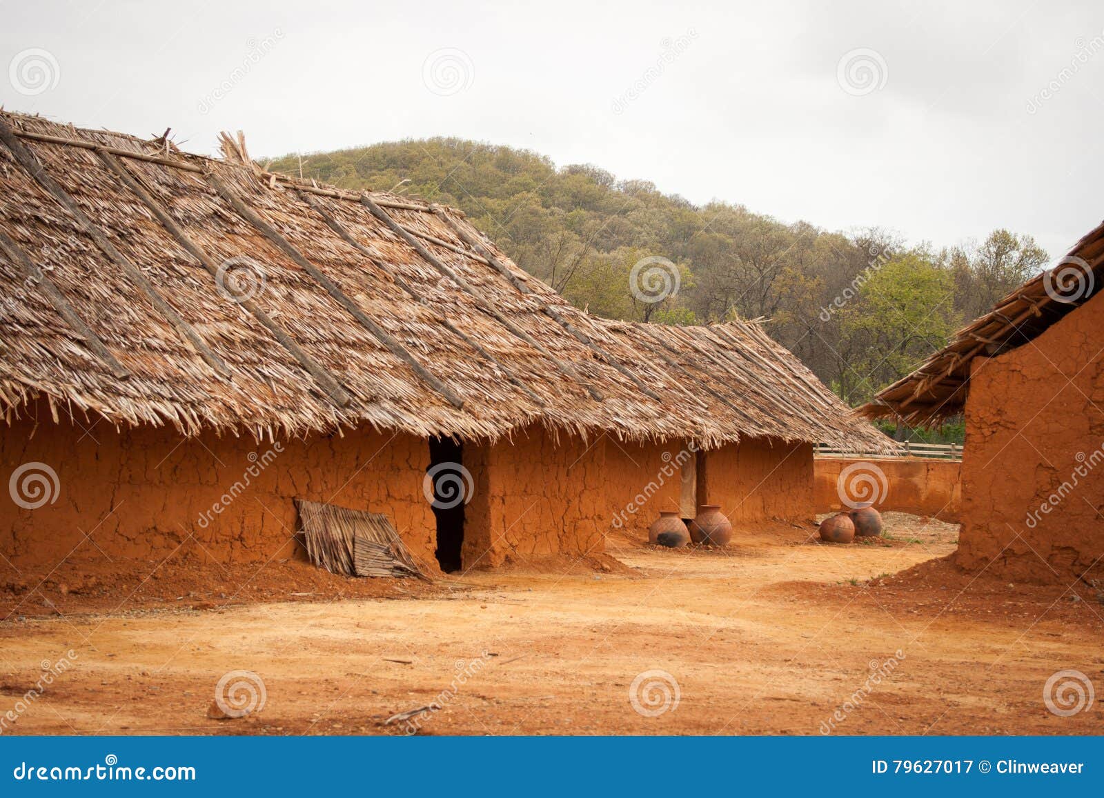 Mud Huts stock image. Image of roof, dirt, thatch, roofs - 79627017
