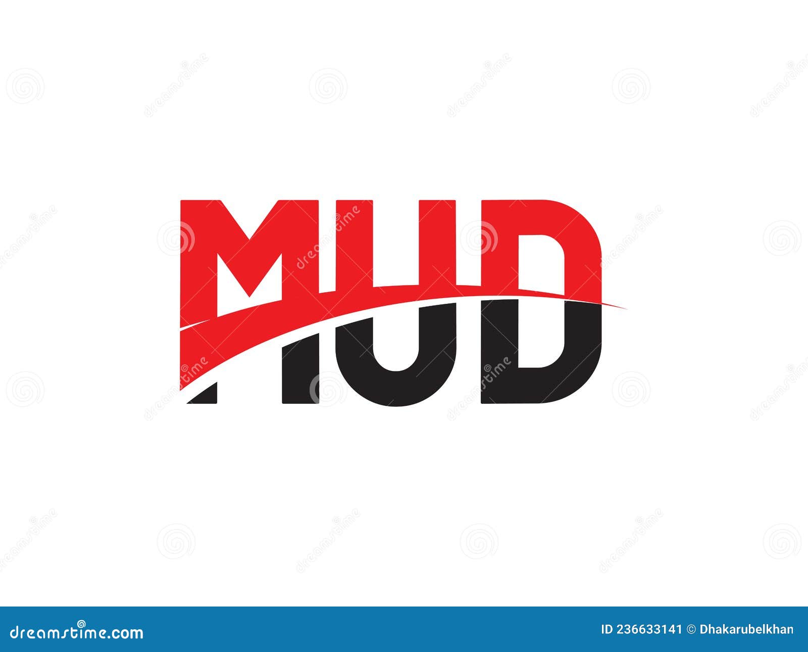 MUD Letter Initial Logo Design Vector Illustration Stock Vector ...