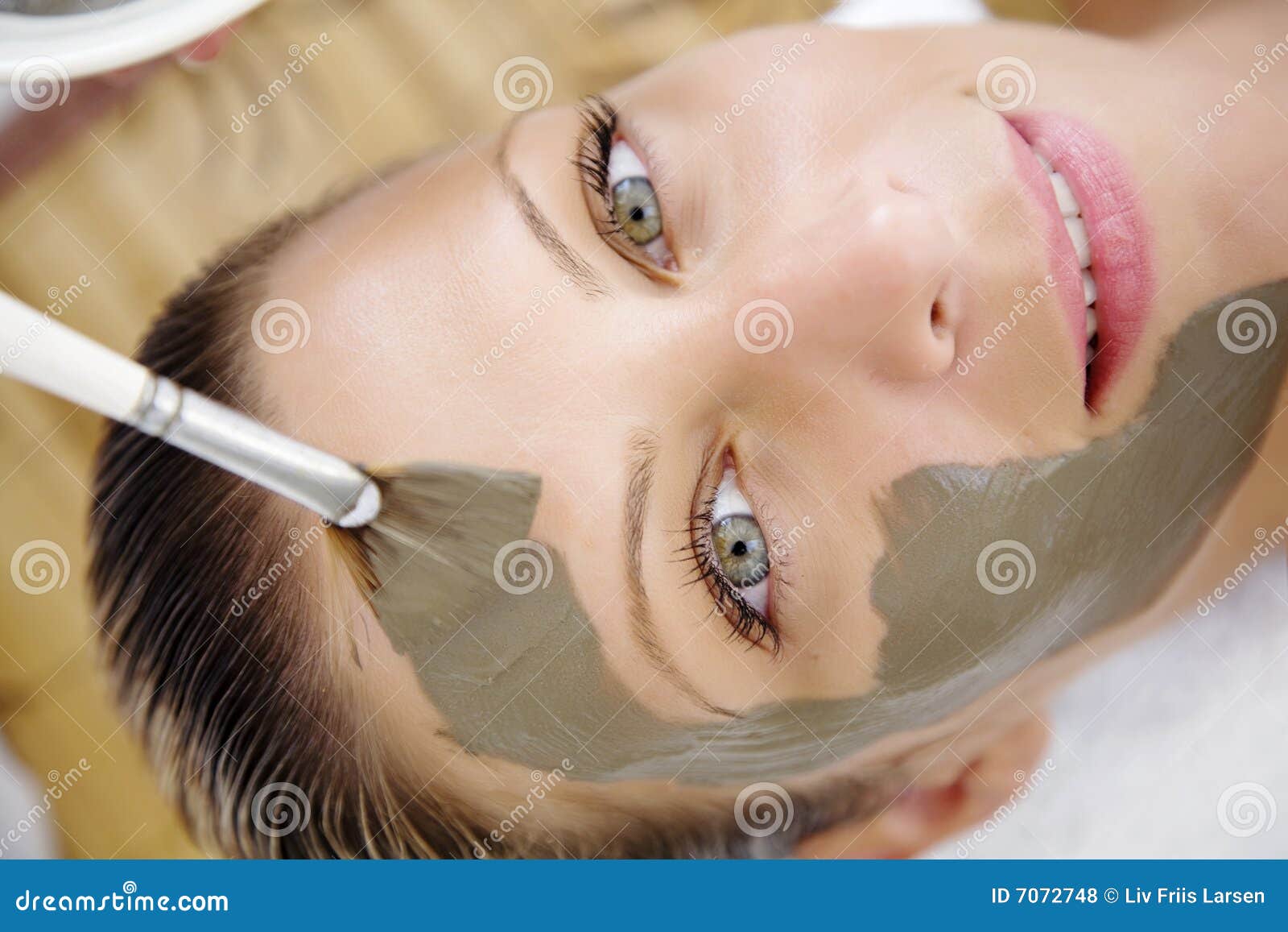 Mud mask stock photo. Image of applying, brush, professional - 7072748