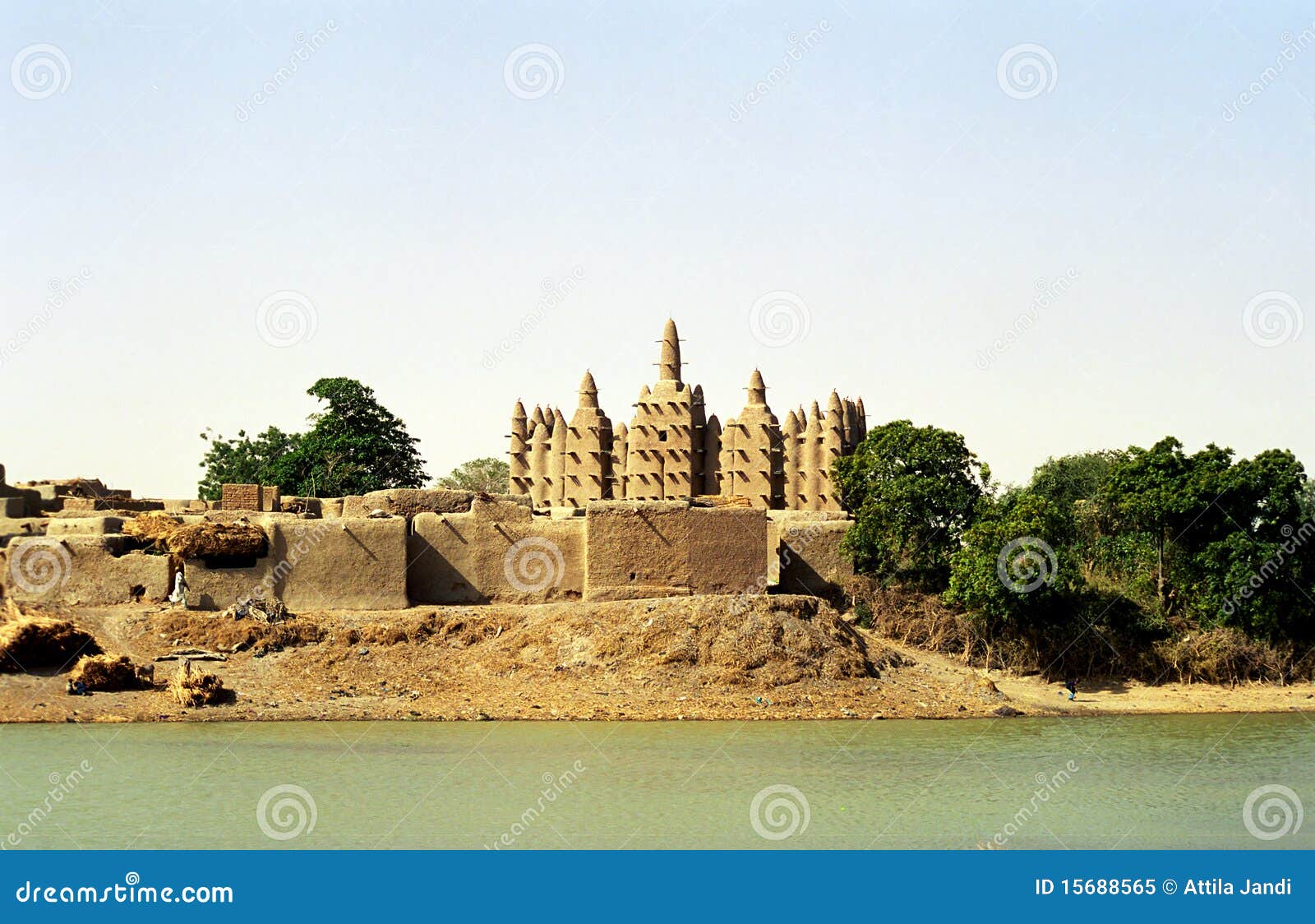 Mud mosque, Sirimou, Mali stock image. Image of religious - 15688565