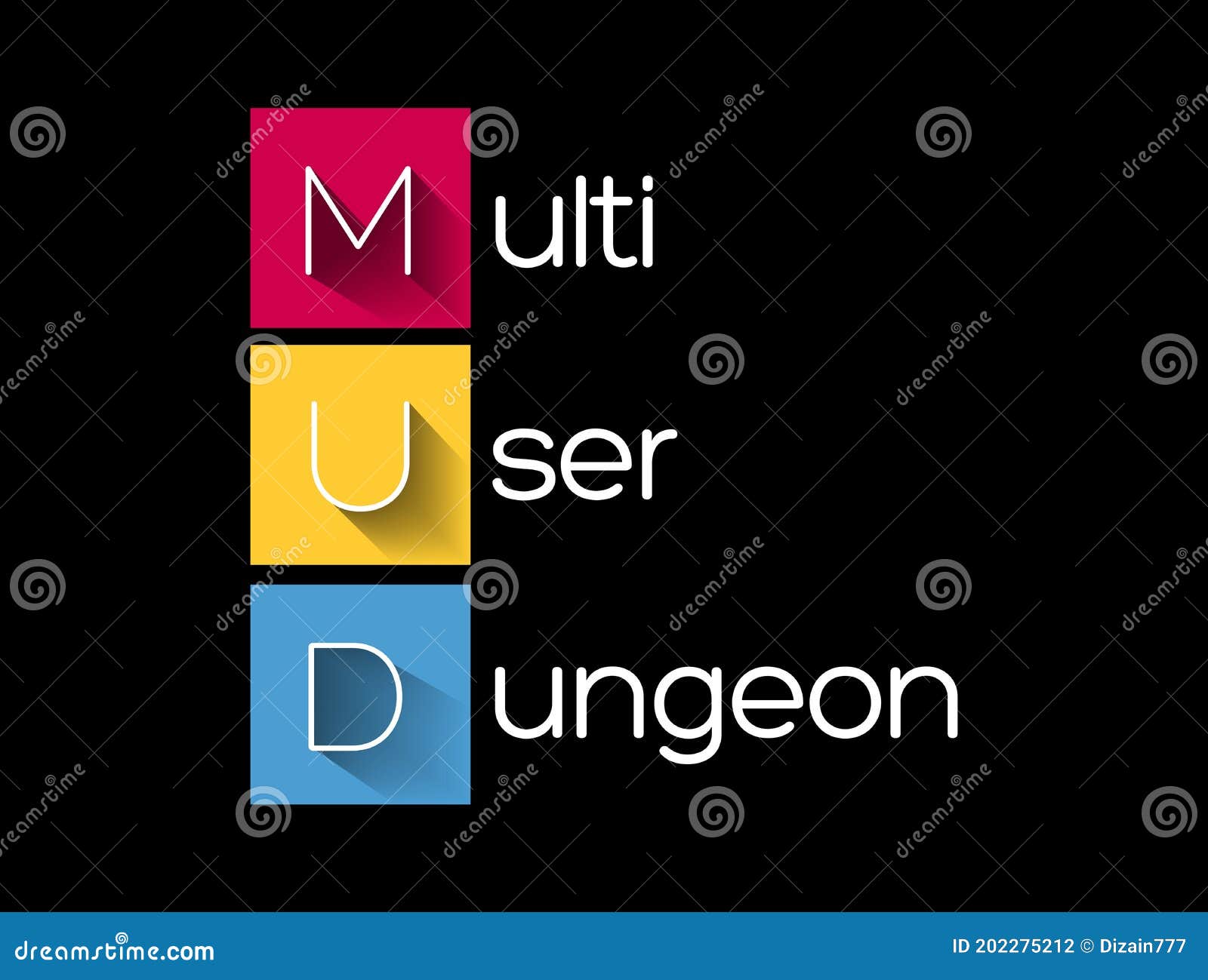 MUD - Multi User Dungeon Acronym Stock Illustration - Illustration of ... MUD - Multi User Dungeon Acronym Stock Illustration - Illustration of ...
