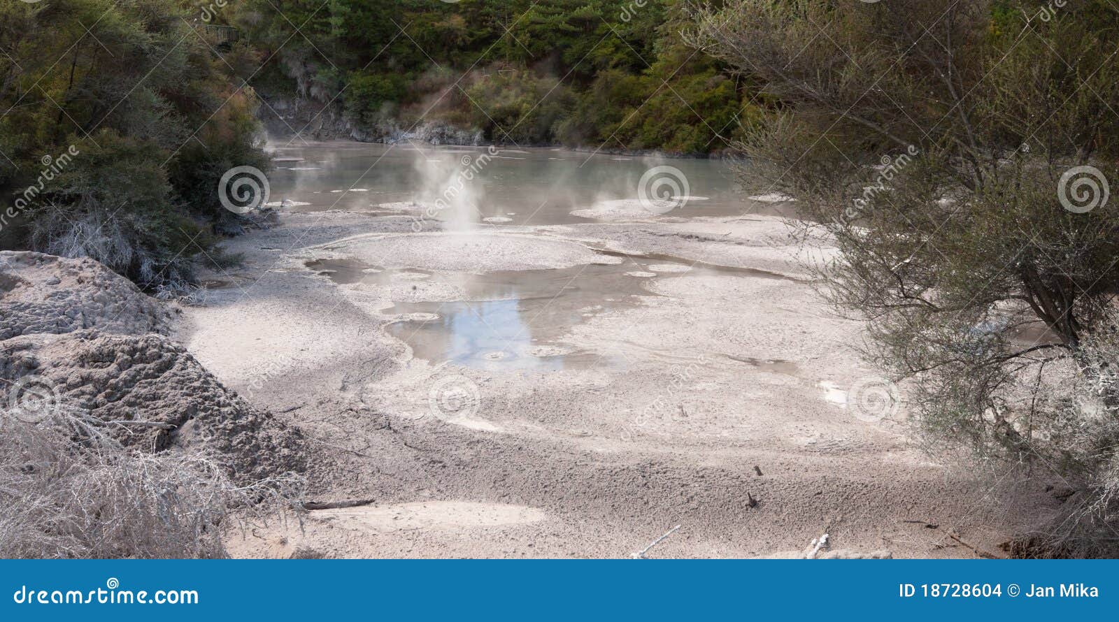 Mud pools - New Zealand stock photo. Image of geyser - 18728604