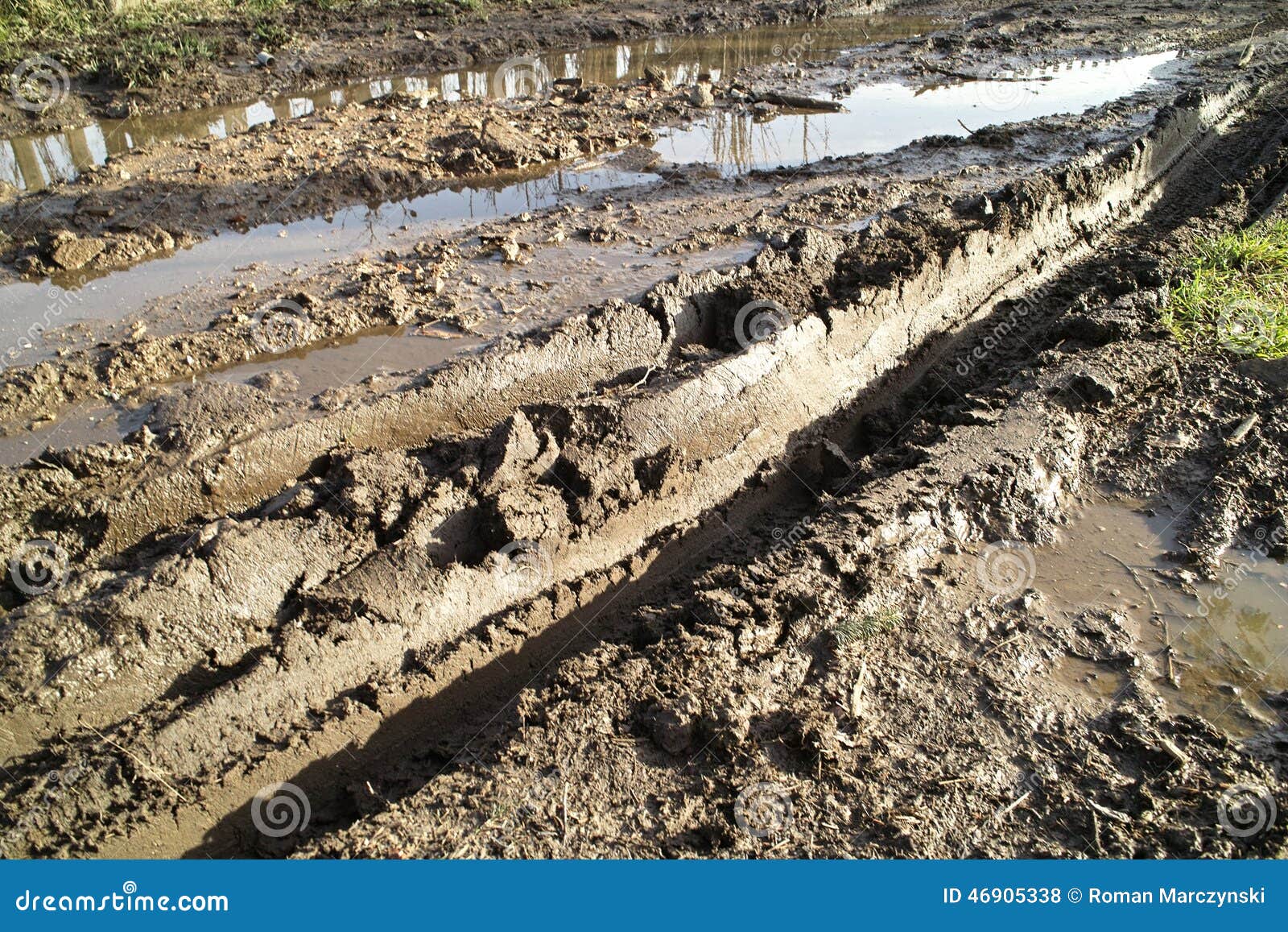 Mud stock photo. Image of dirt, autumn, pathway, trees - 46905338