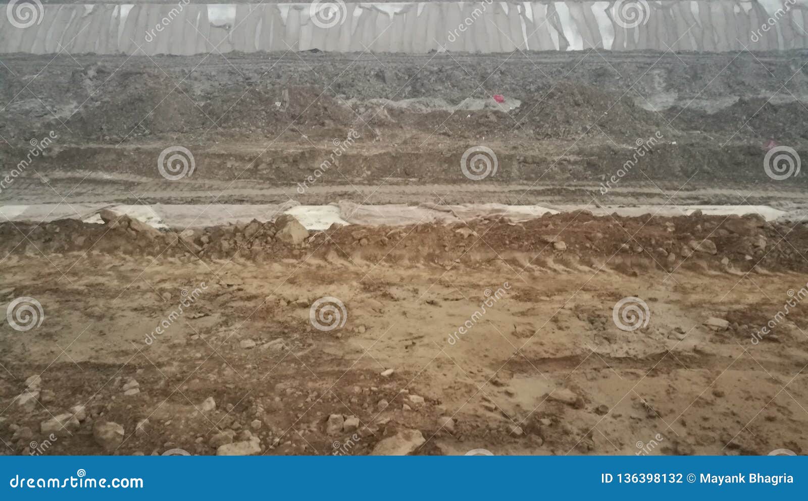 Mud stock photo. Image of calamity, stone, rock, dirty - 136398132