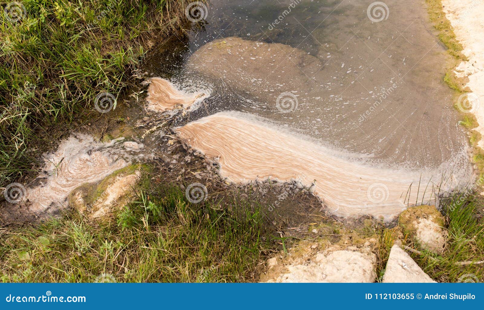 Mud in the river in nature stock image. Image of nature - 112103655
