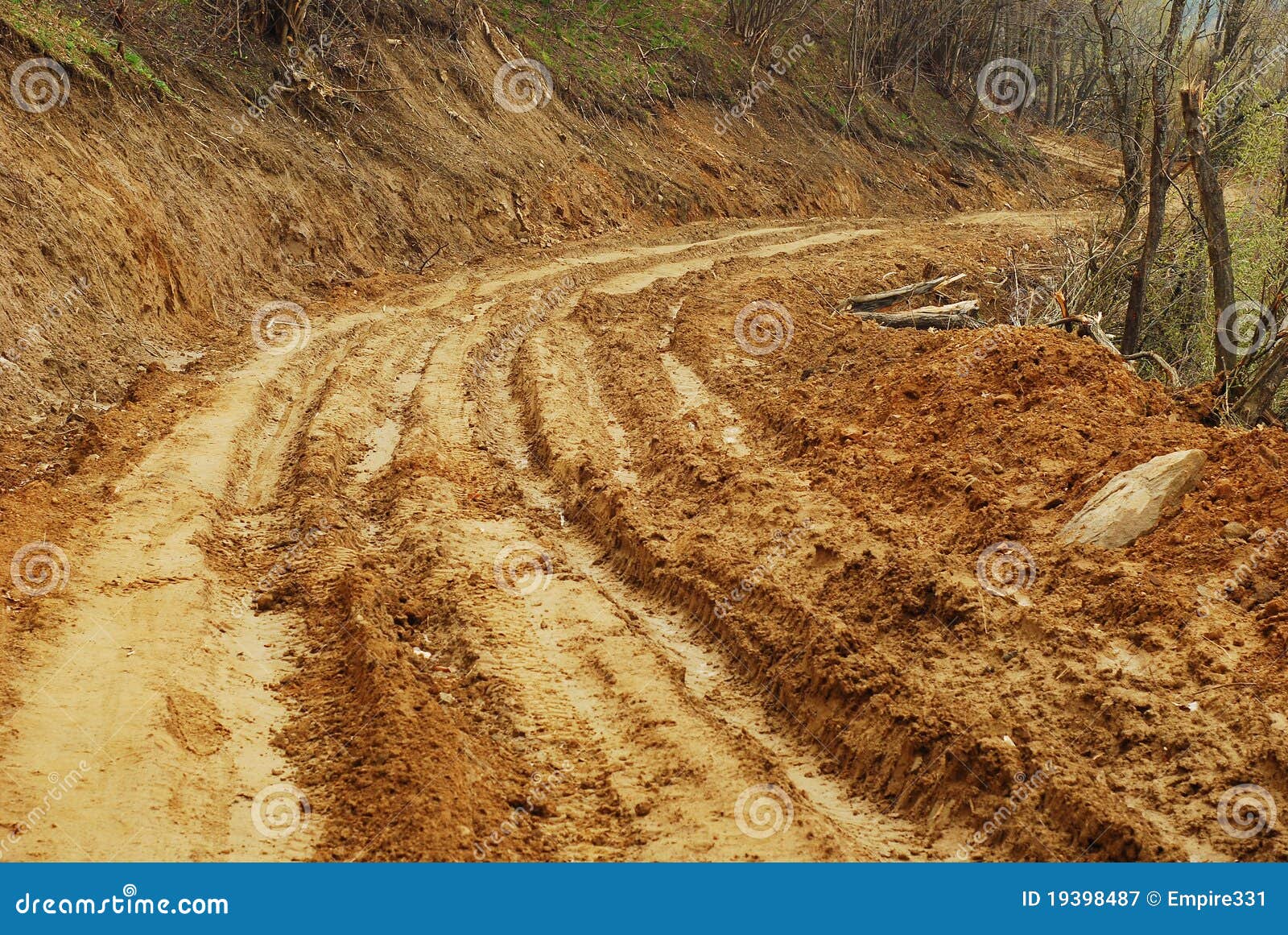 Mud road stock image. Image of road, filthy, romania - 19398487