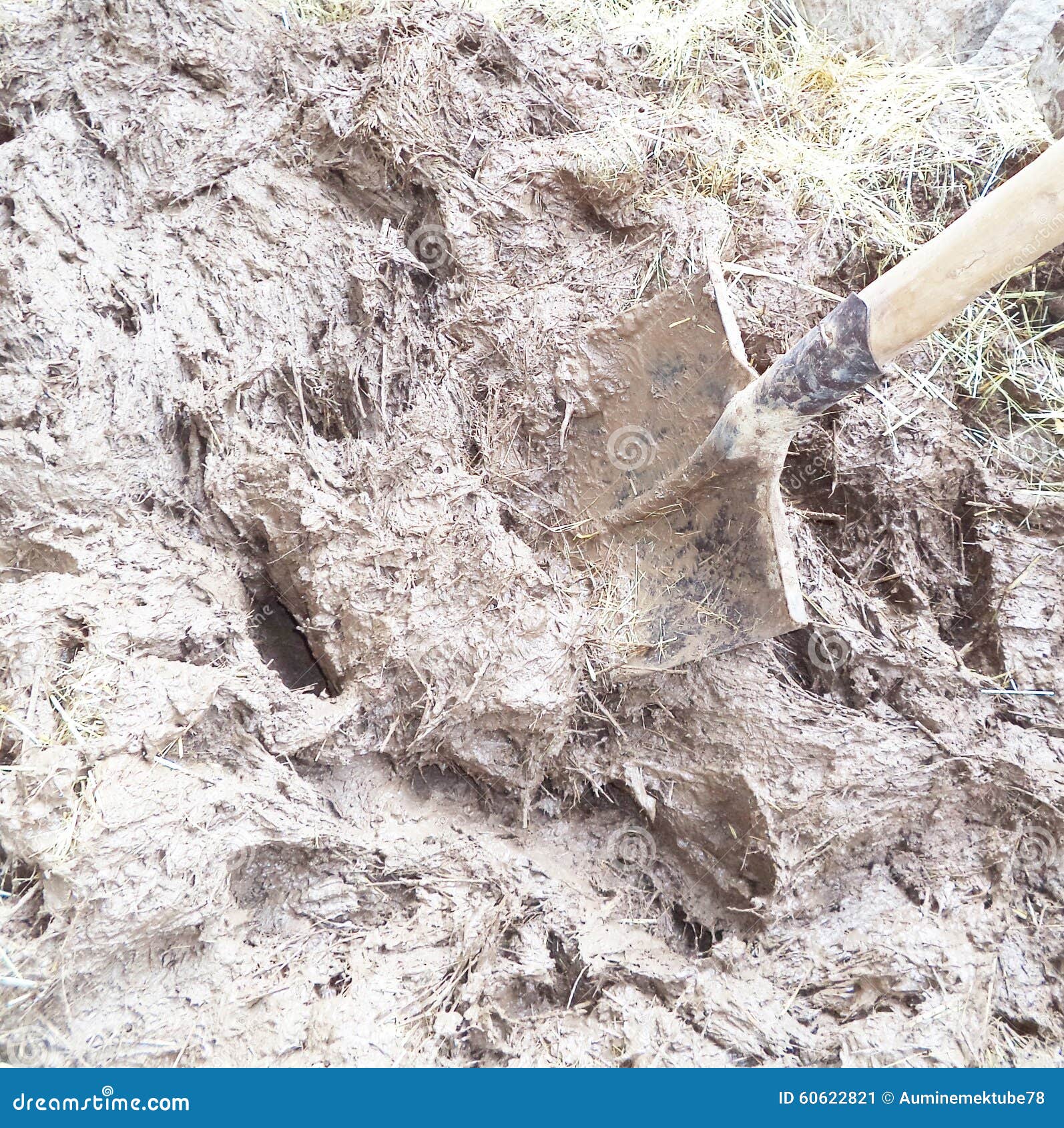 Mud and spade stock image. Image of rural, natural, spade - 60622821