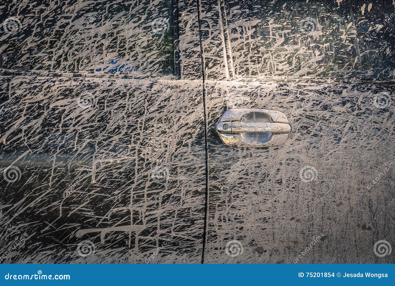 Mud Splash on the Car Side after Off Road Way before Wash Stock Photo ...