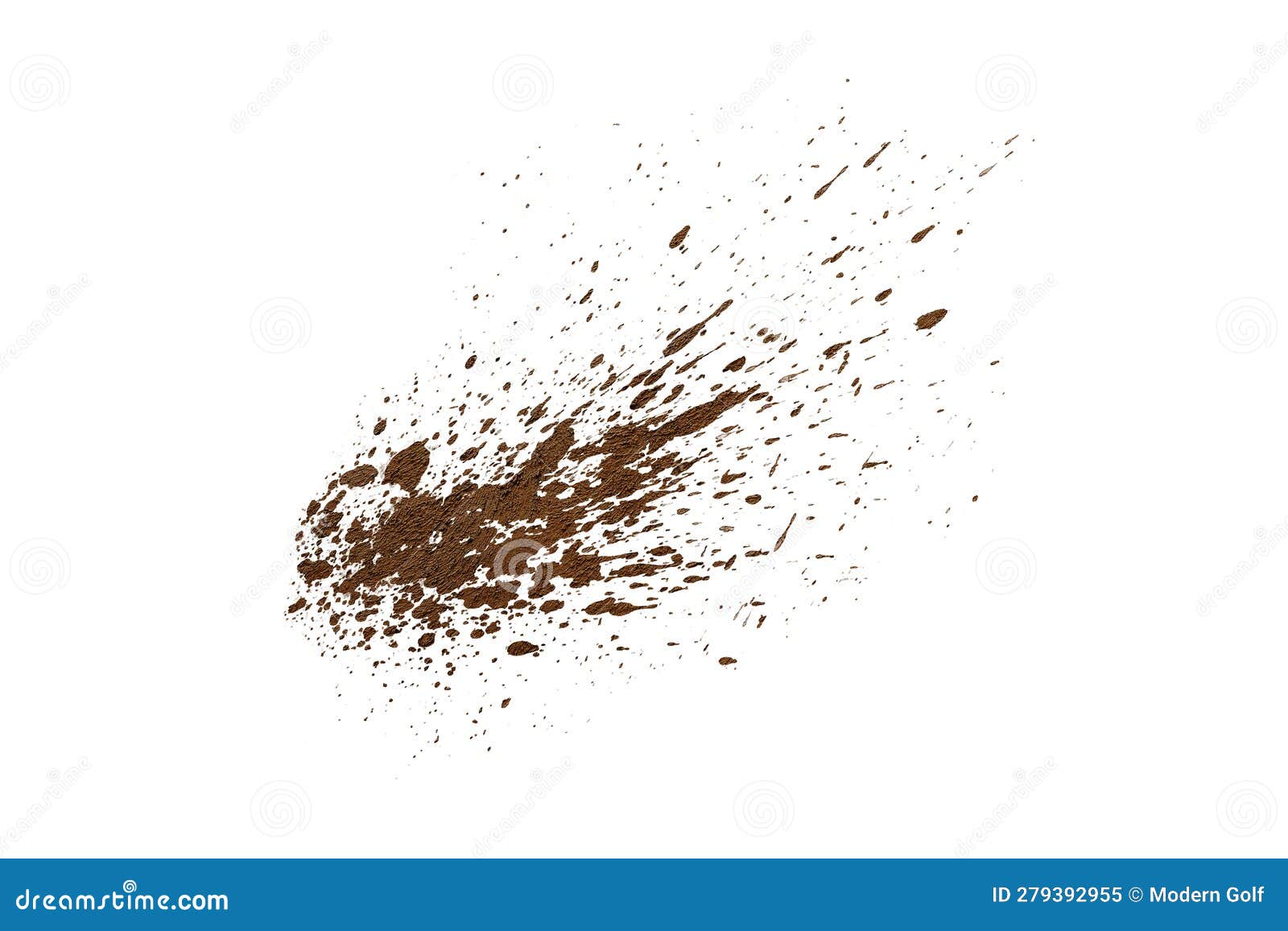 Mud Splash Isolated on White Background . Stock Illustration ...