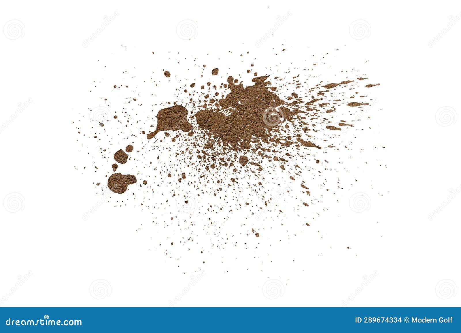 Mud Splash Isolated on White Background. Stock Illustration ...