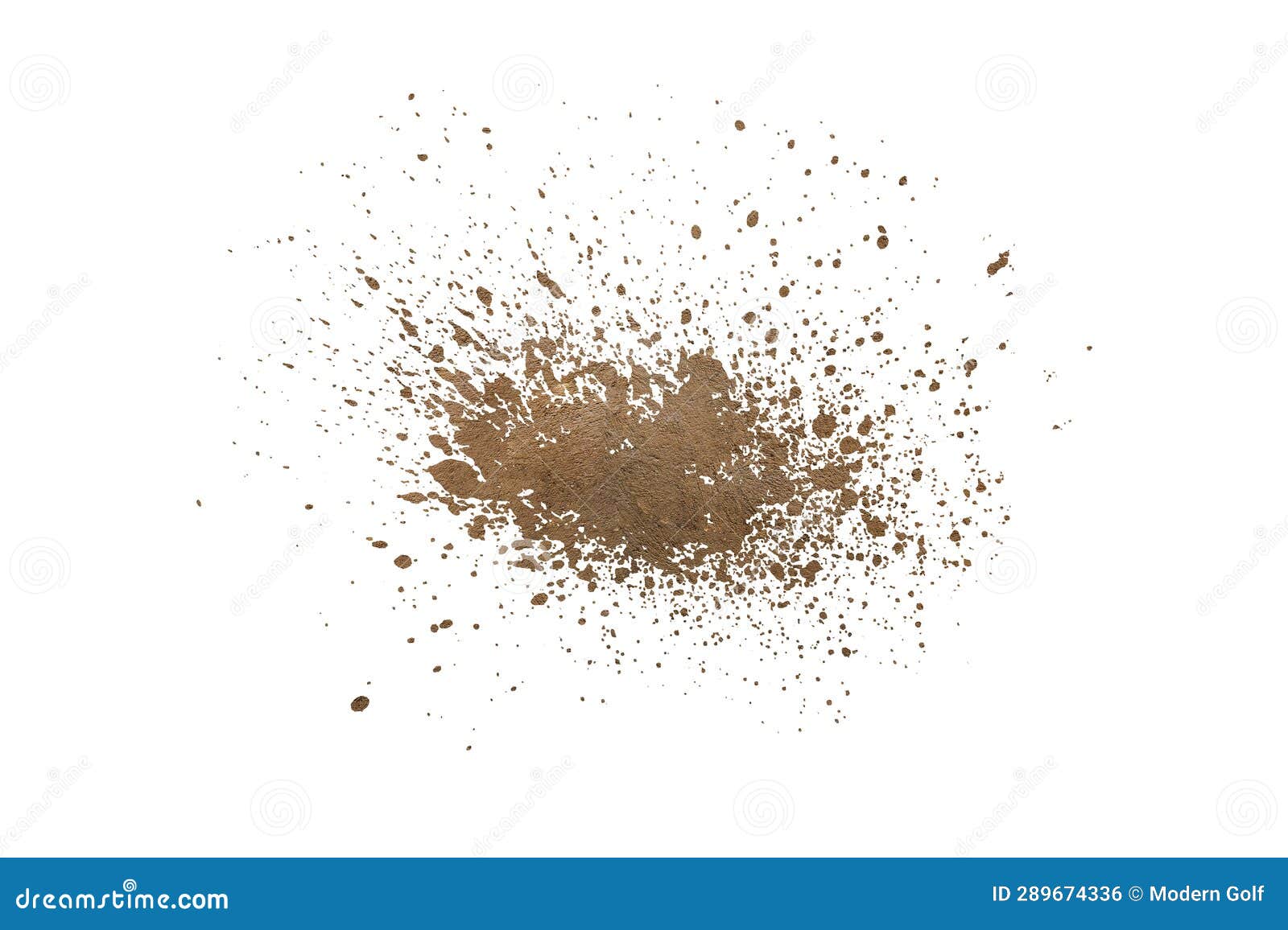 Mud Splash Isolated on White Background. Stock Photo - Image of ...