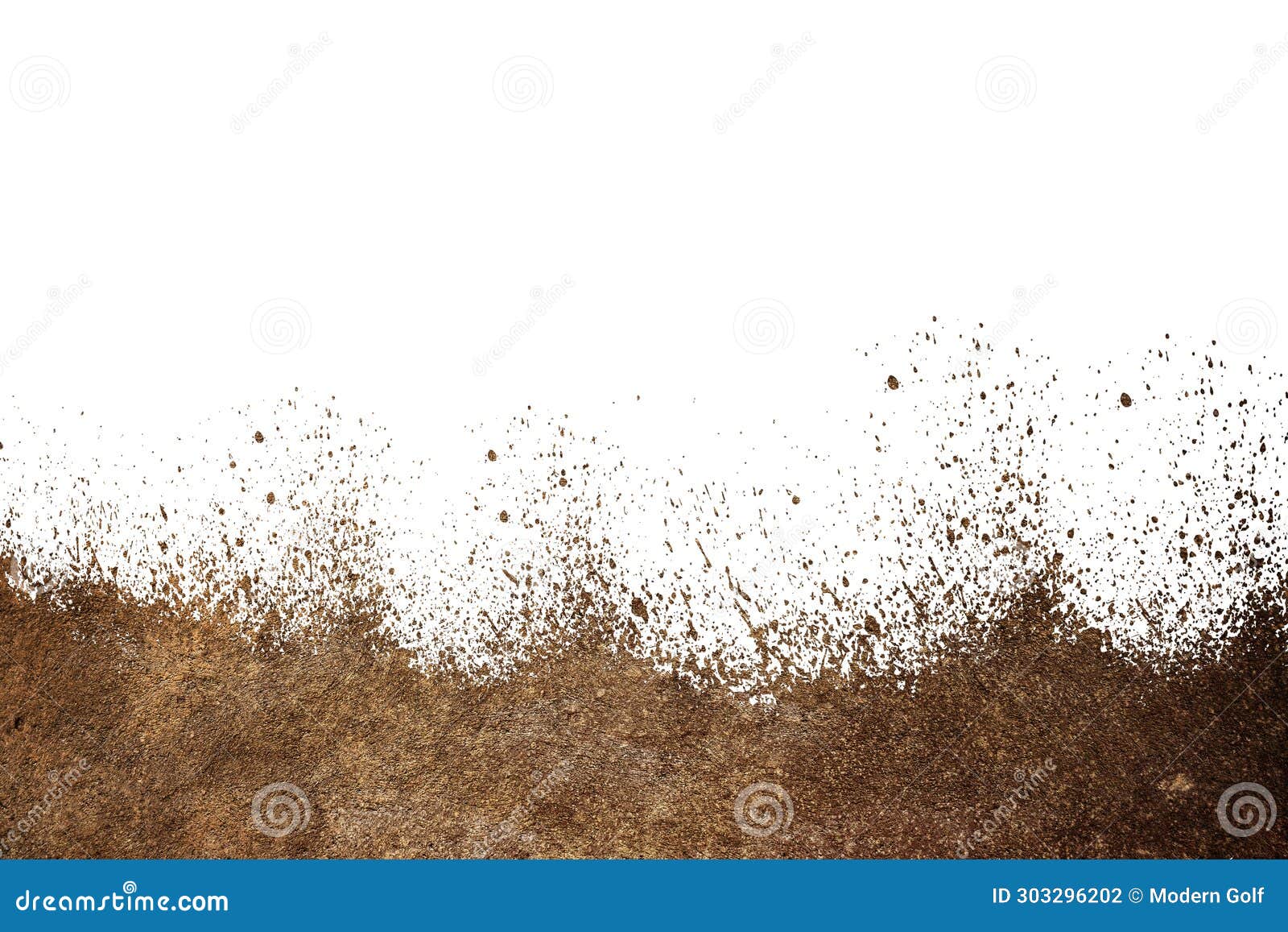 Mud Splash Isolated on White Background . Stock Photo - Image of ...