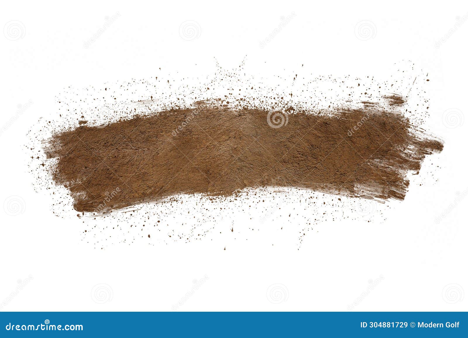 Mud Splash Isolated on White Background . Stock Image - Image of ...