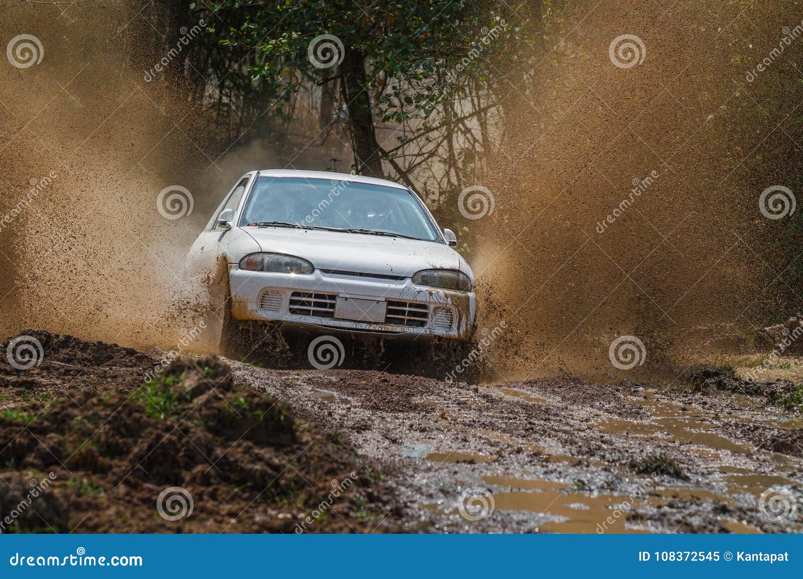 Mud Splashed from Rally Car Stock Image - Image of single, motion ...