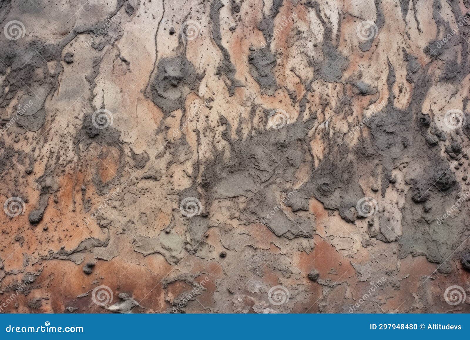 Mud Splatters on a Concrete Surface Stock Photo - Image of surface ...