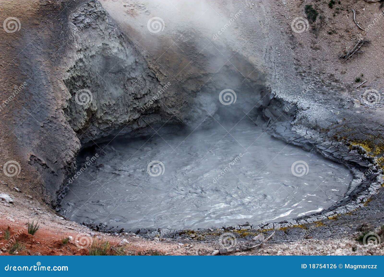 Mud spring stock photo. Image of bubble, volcanic, formation - 18754126