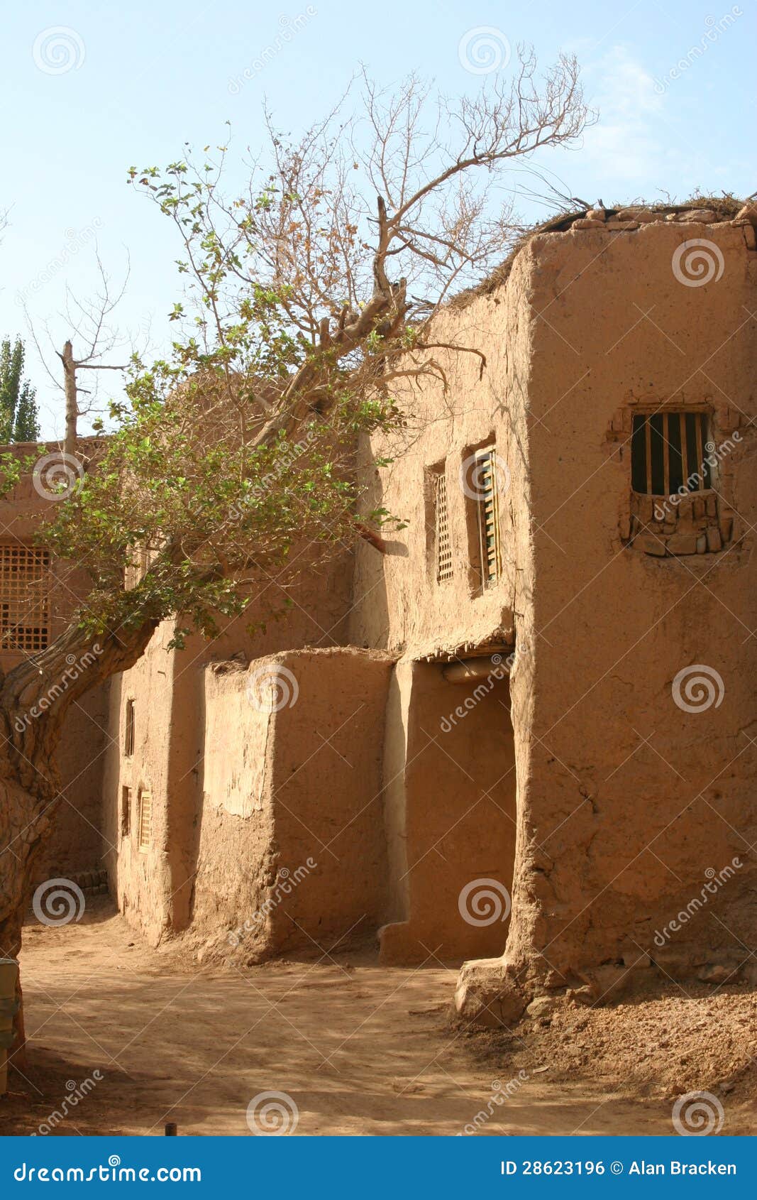 Mud town, western China stock photo. Image of xinjiang - 28623196