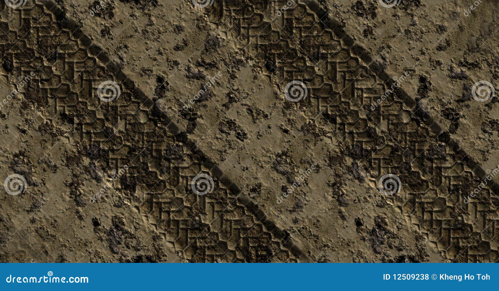 Mud Tracks stock illustration. Illustration of dried - 12509238
