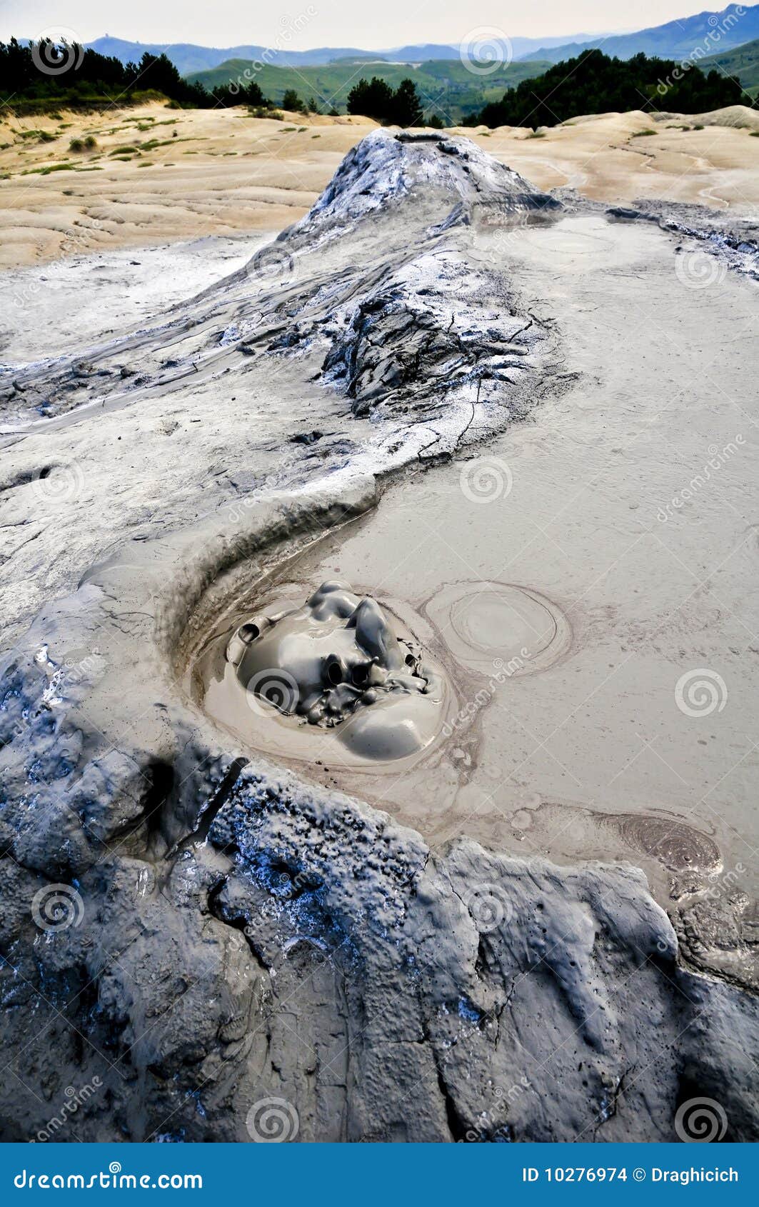 Mud volcano stock photo. Image of healing, land, extrude - 10276974