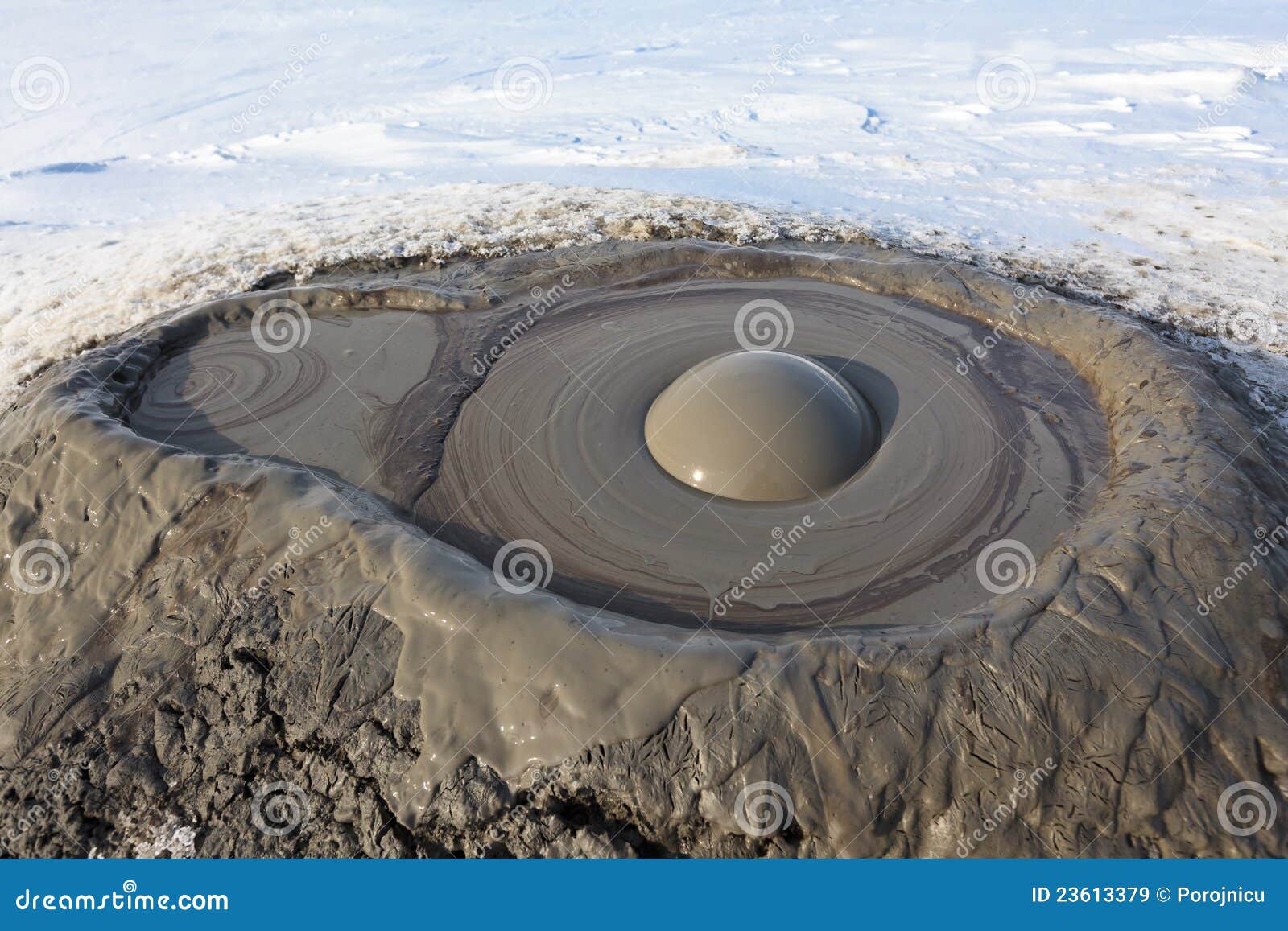 Mud Volcano in Buzau, Romania Stock Image - Image of background, nature ...