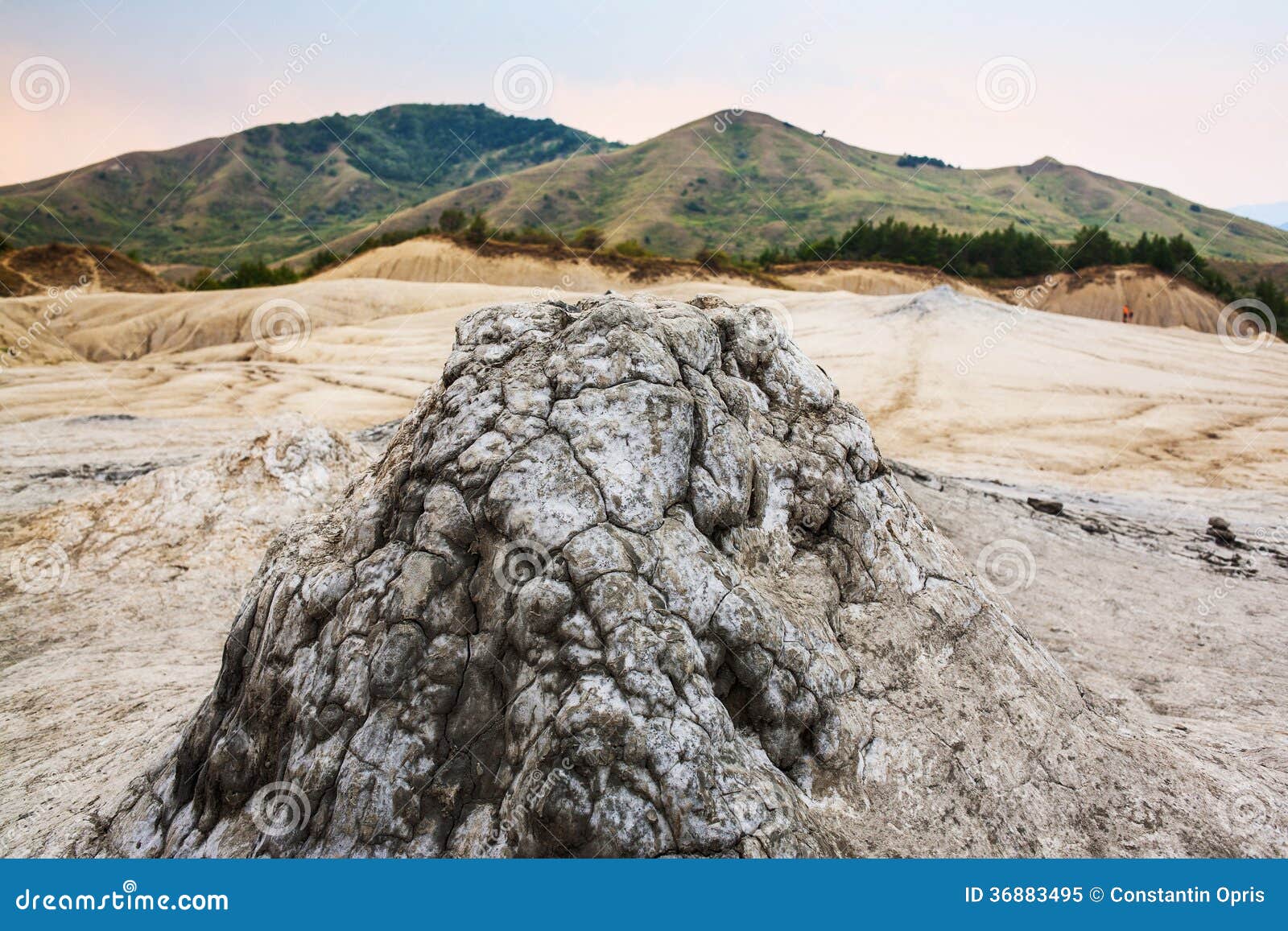 Mud volcano stock image. Image of flow, steaming, draught - 36883495