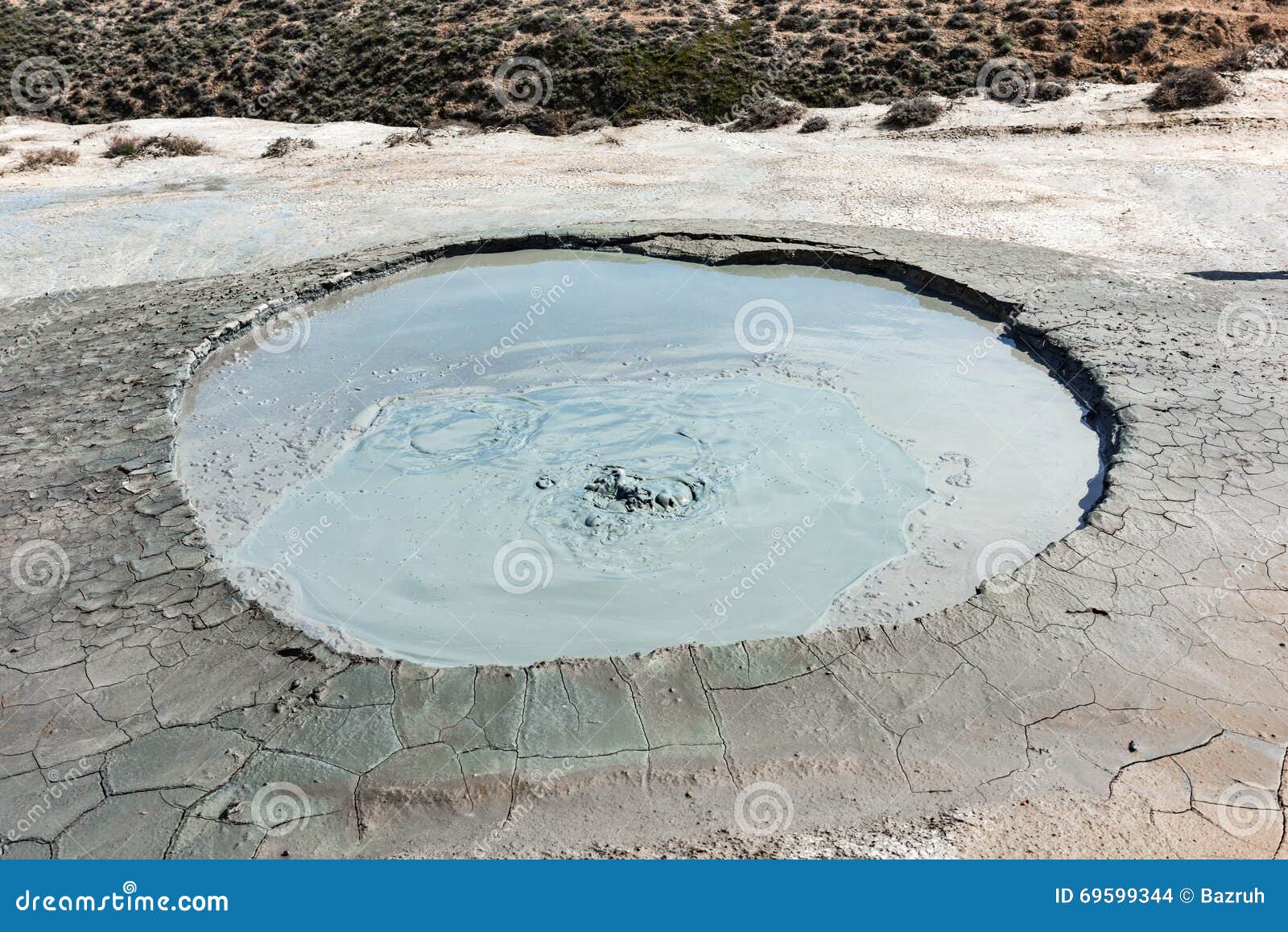 Mud volcano stock photo. Image of drought, bang, dirty - 69599344