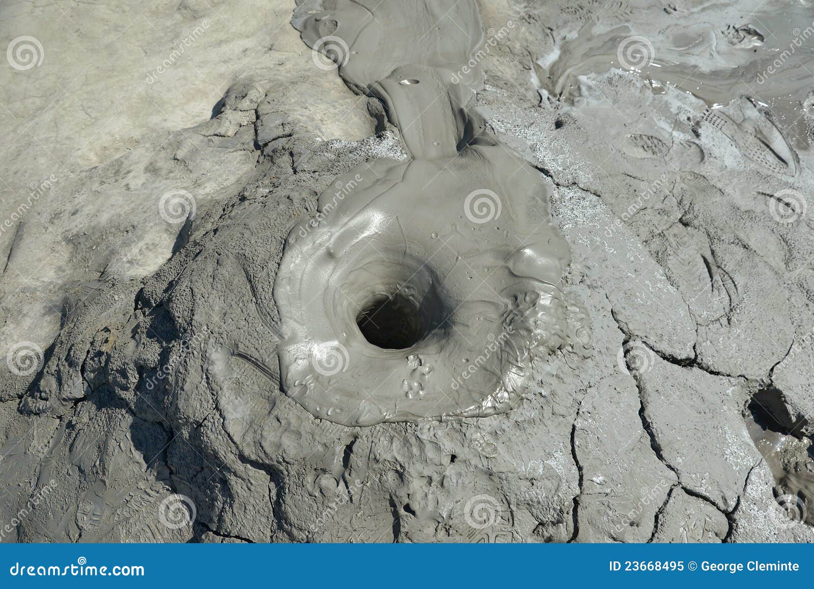 Mud volcano hole stock image. Image of hole, geological - 23668495