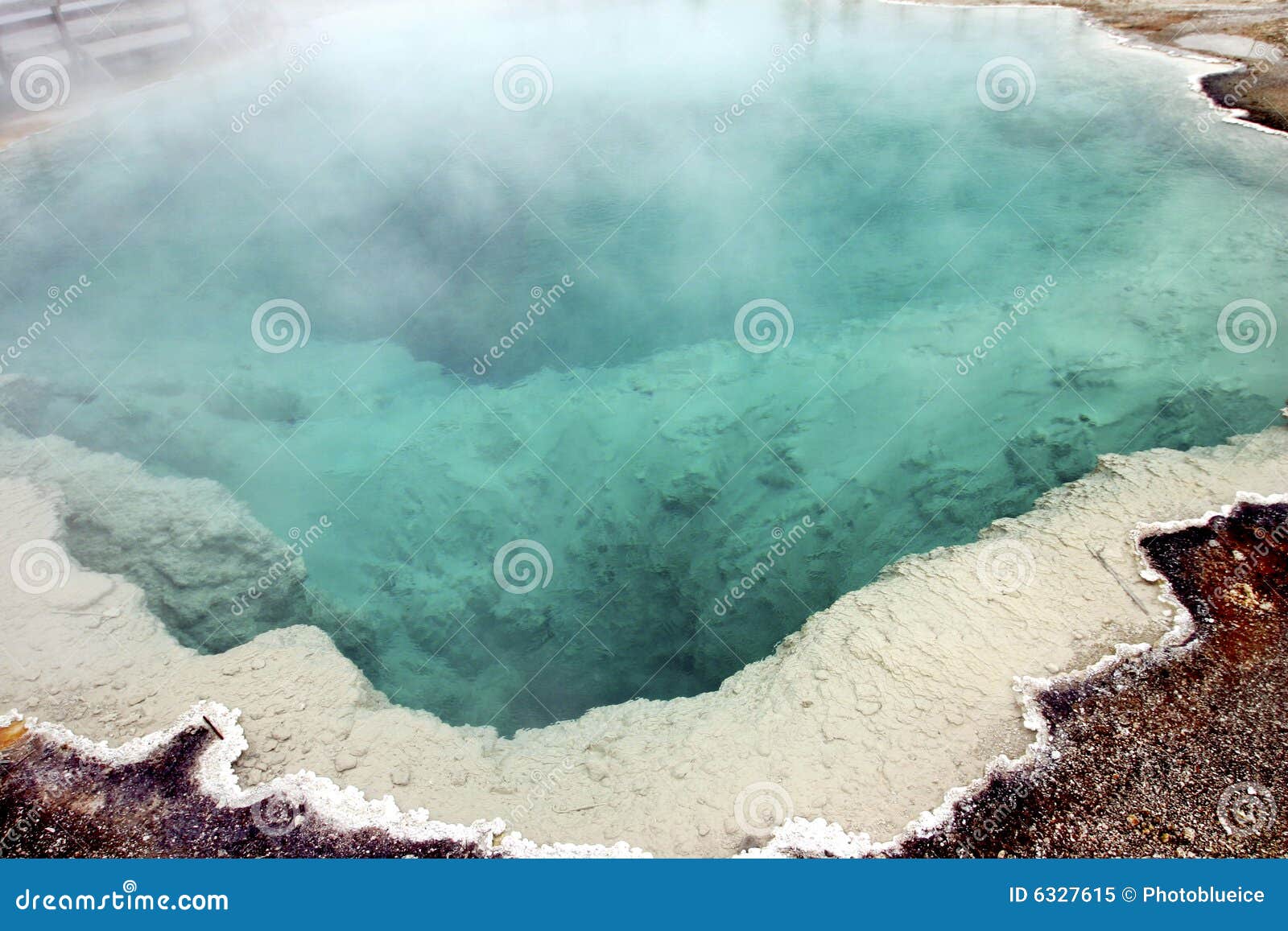 Mud Volcano Pool Area in Yellowstone National Park Stock Image - Image ...