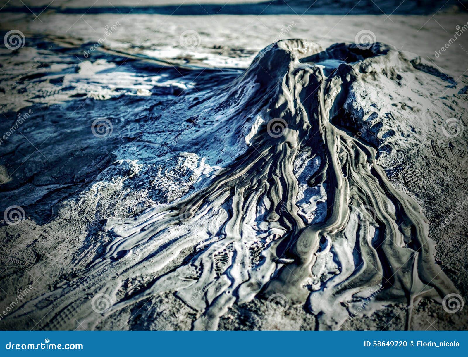 Mud volcano stock photo. Image of geological, romania - 58649720