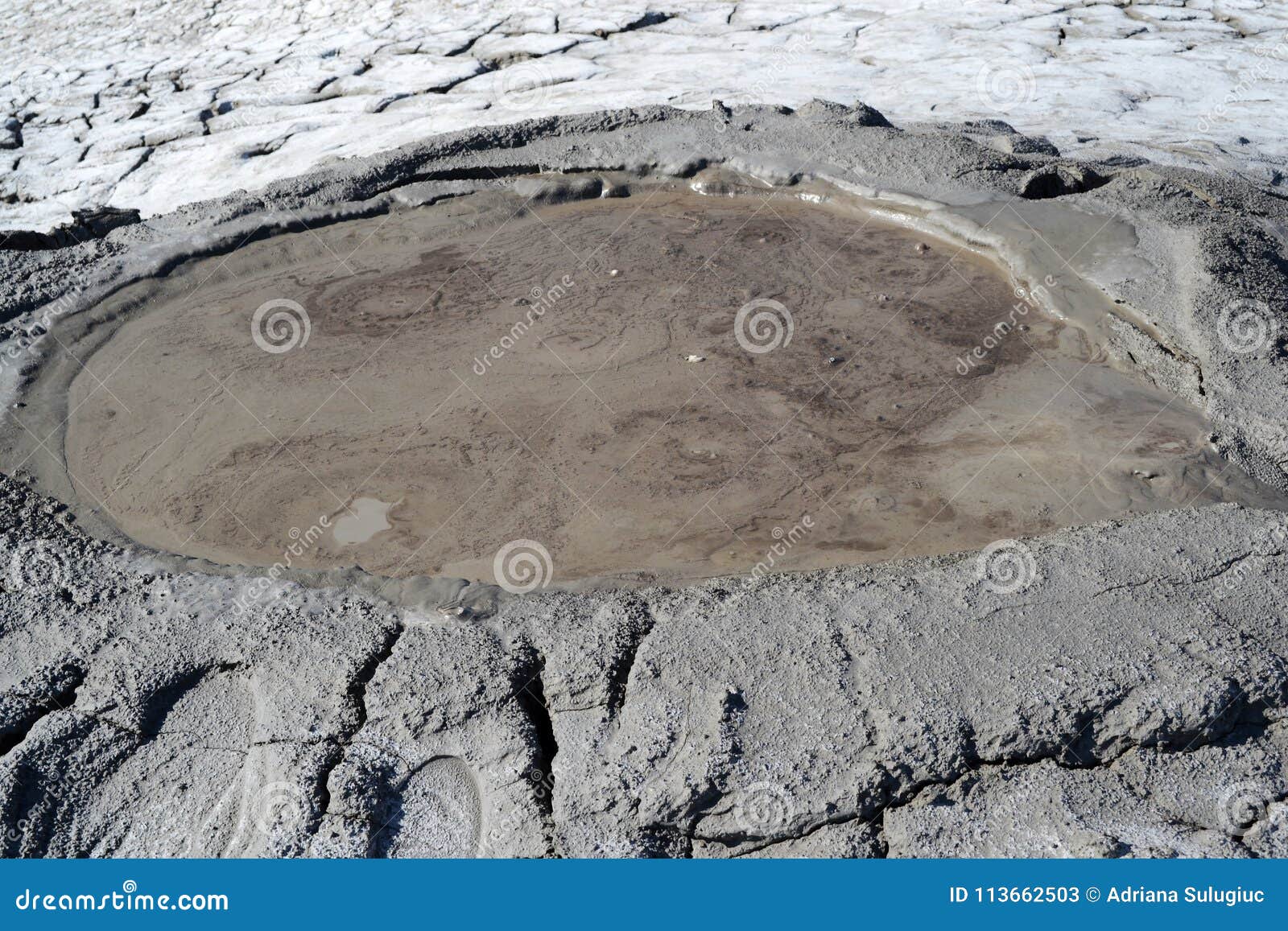 Mud volcano stock image. Image of volcanoes, landmarks - 113662503