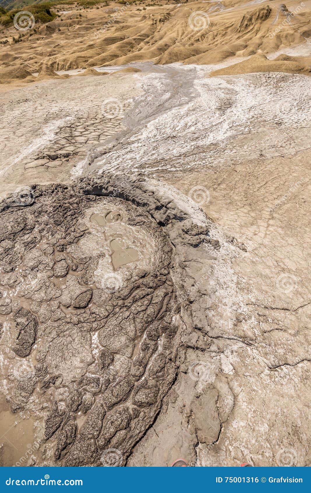 Mud volcano stock photo. Image of northern, place, view - 75001316