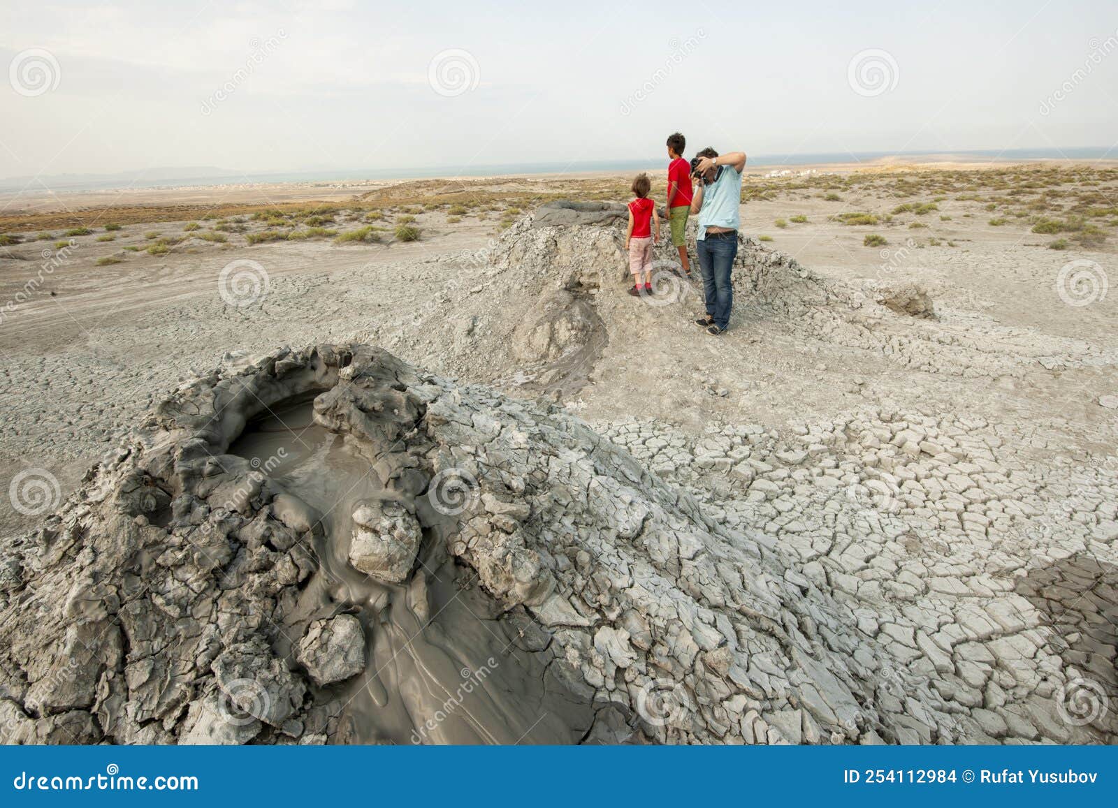 Mud Volcanoes in Azerbaijan Active Views Panorama Gobustan Reserve ...