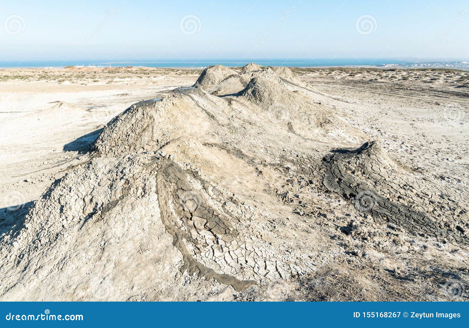 Mud Volcanoes in Gobustan, Azerbaijan Stock Image - Image of dome, east ...