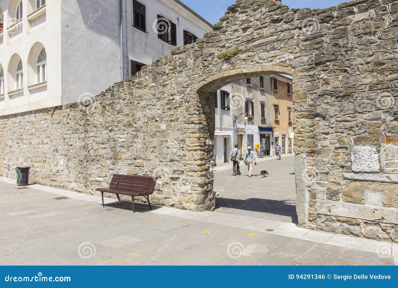 The Muda City Gate in Koper, Slovenia. Editorial Photo - Image of ...