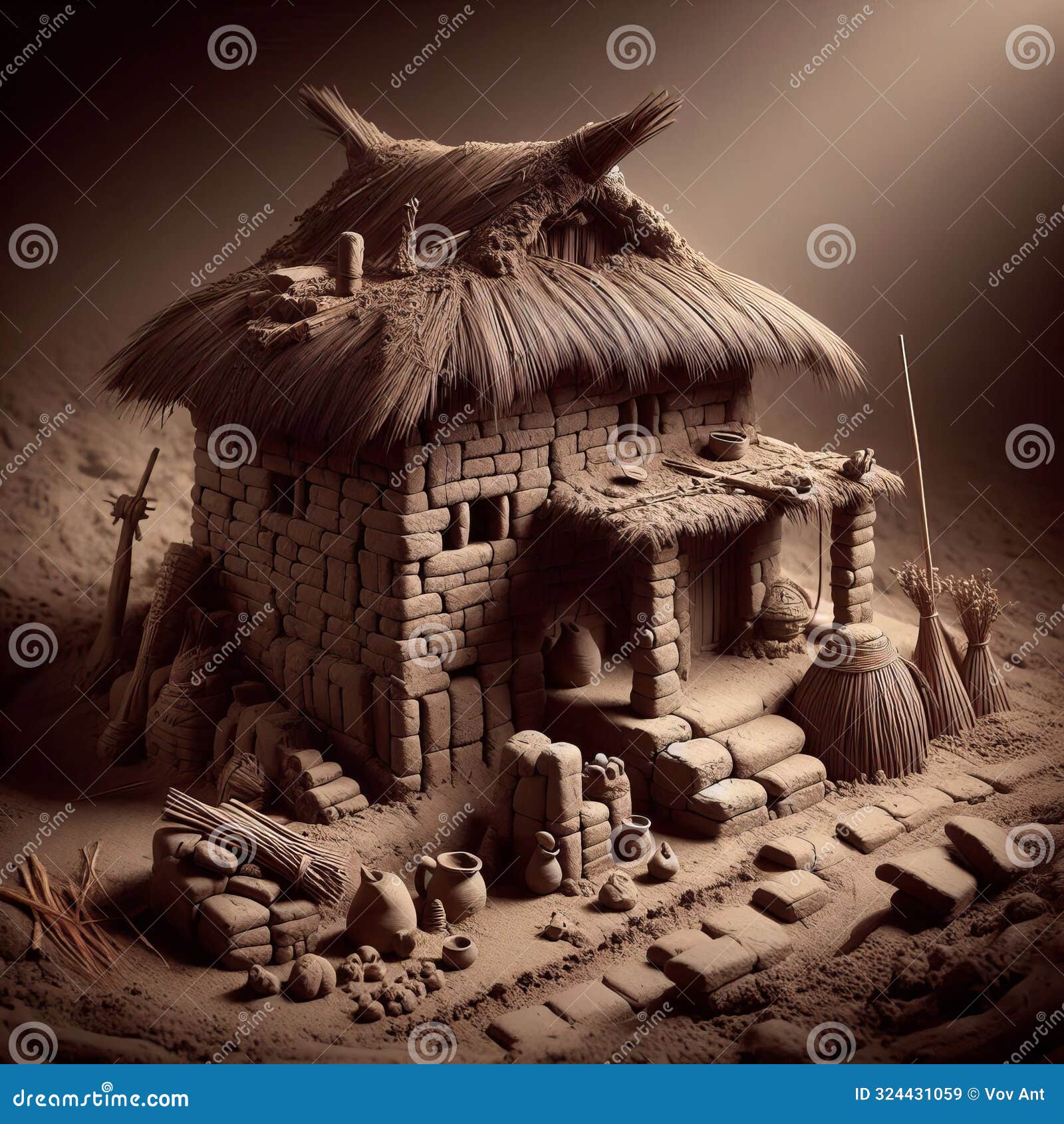 Mudbricks Bricks Made from Mud and Dried in the Sun, Photo V Stock ...