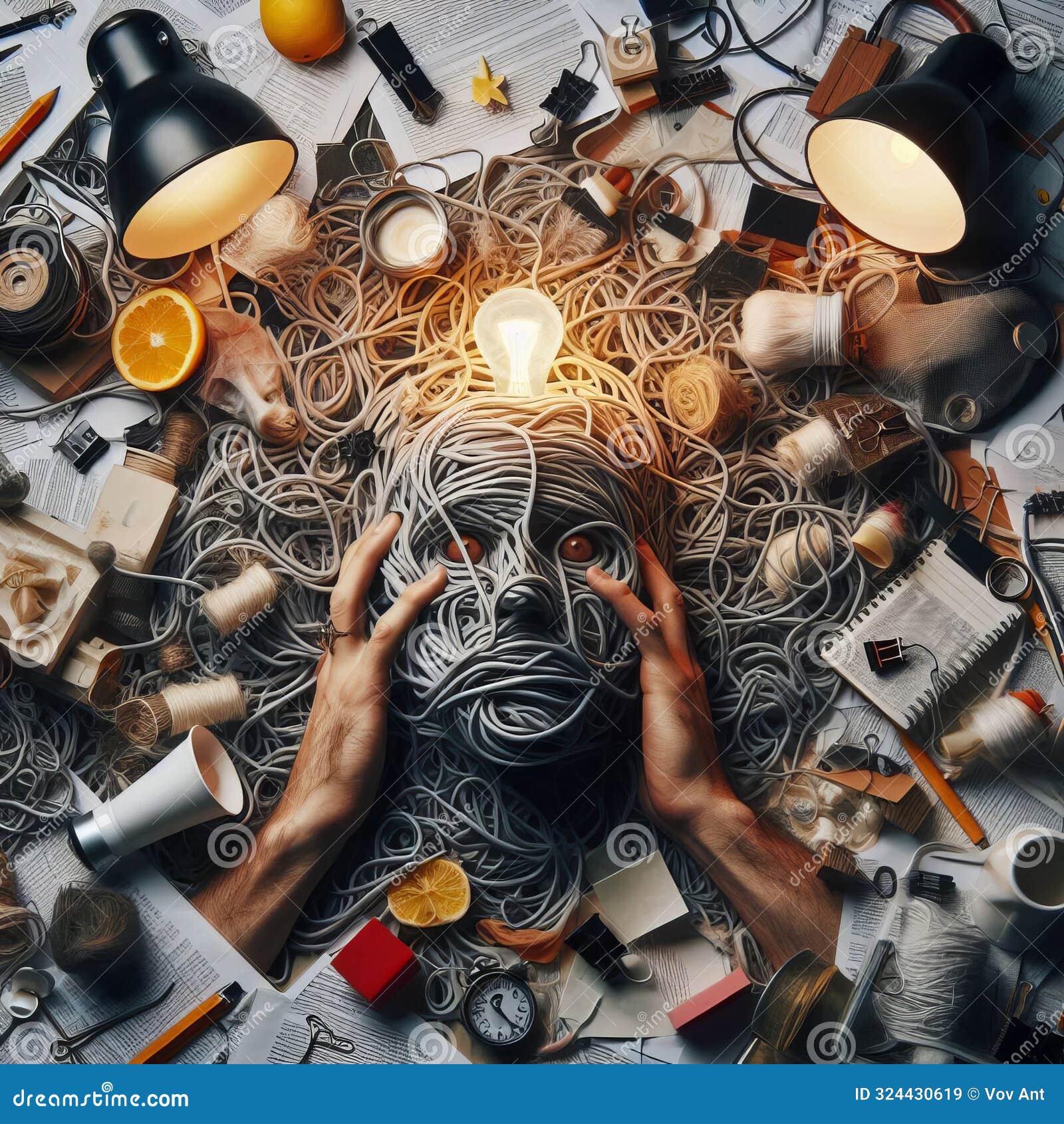 Muddle a State of Confusion or Disorder, Photo V Stock Image - Image of ...