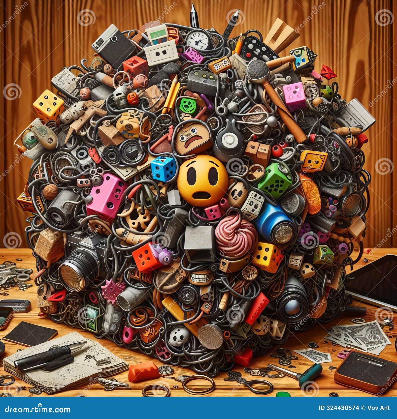 Muddle a State of Confusion or Disorder, Photo V Stock Photo - Image of ...