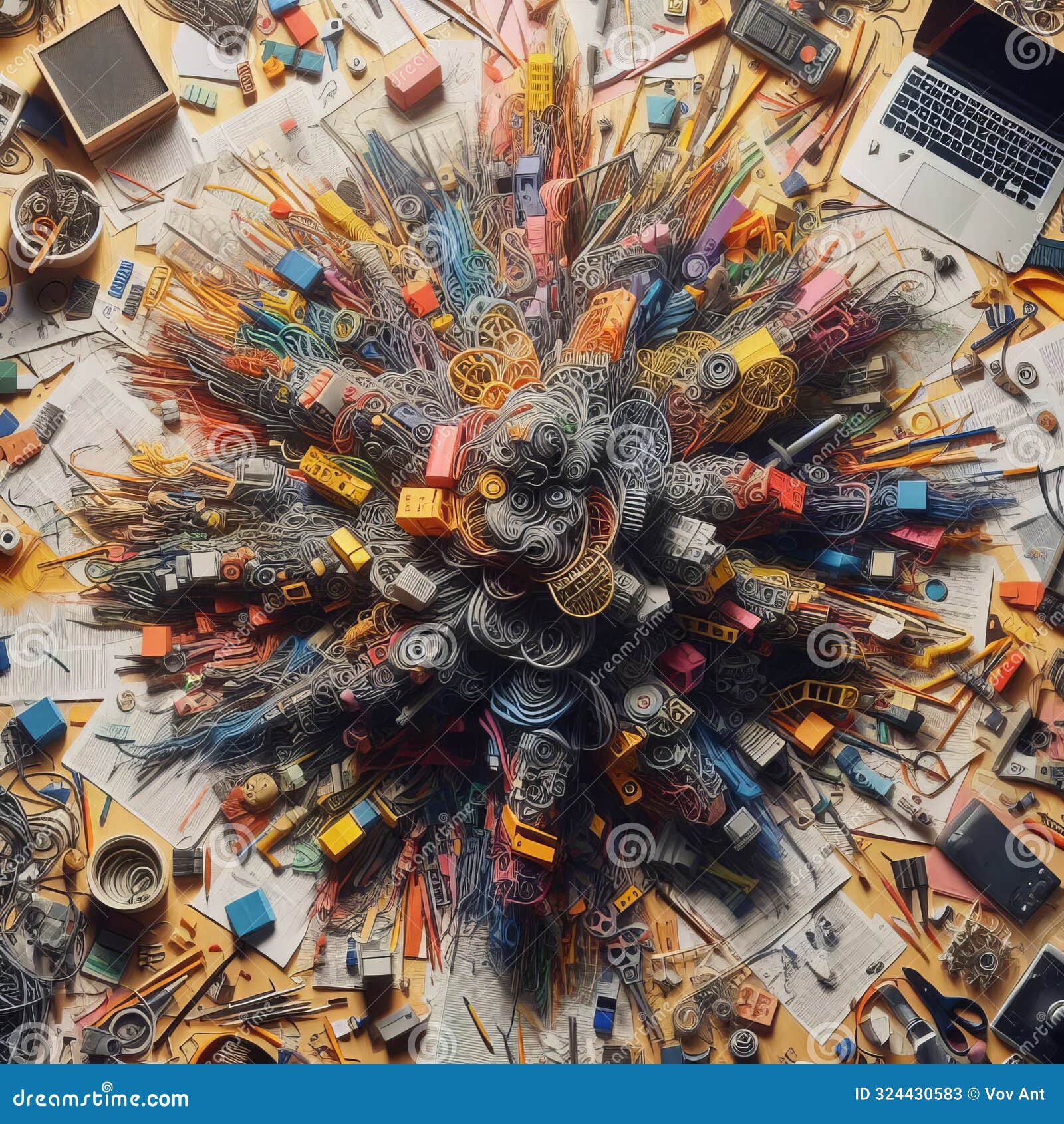 Muddle a State of Confusion or Disorder, Photo Vd ( Stock Image - Image ...