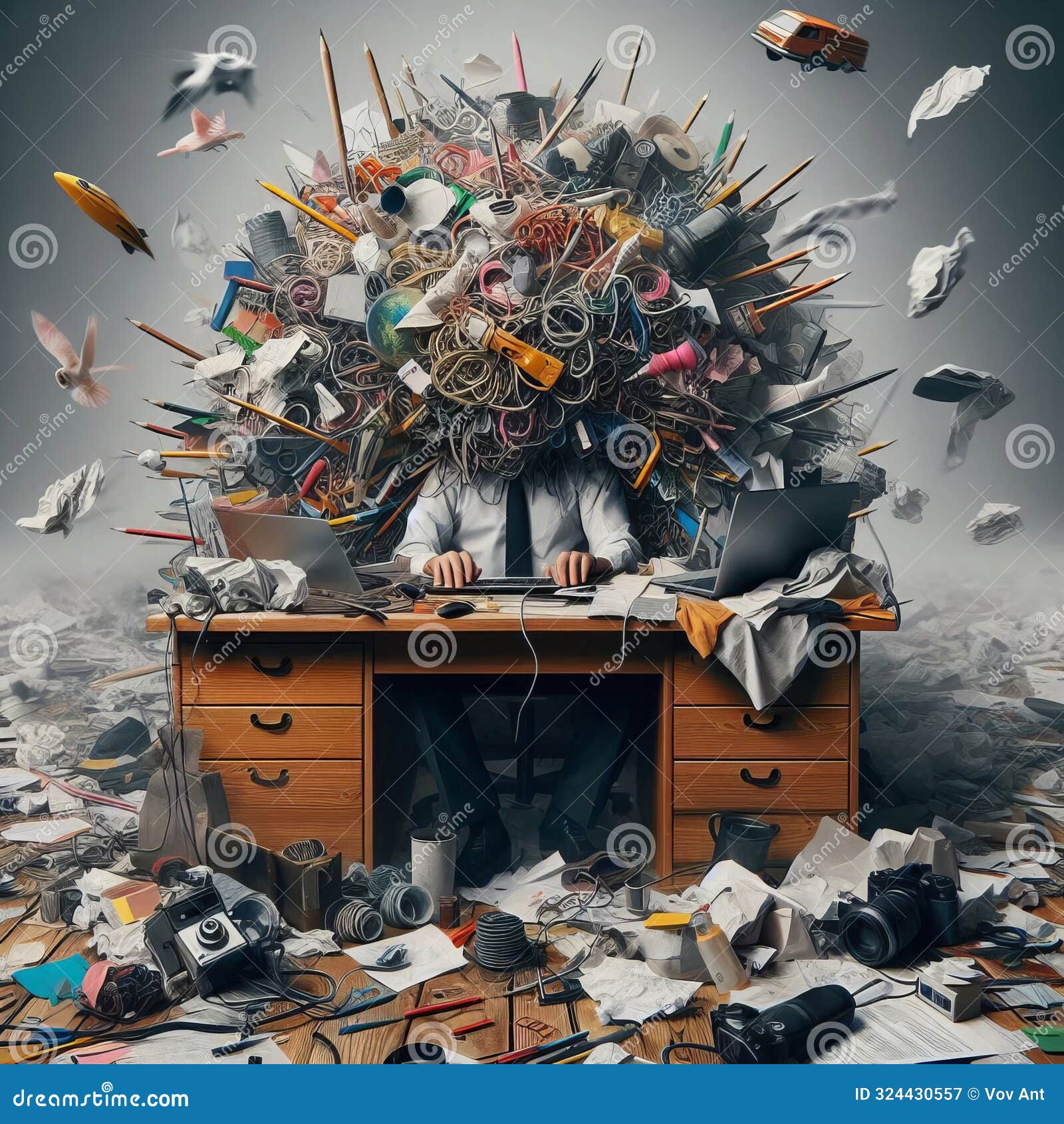 Muddle a State of Confusion or Disorder, Photo V Stock Image - Image of ...