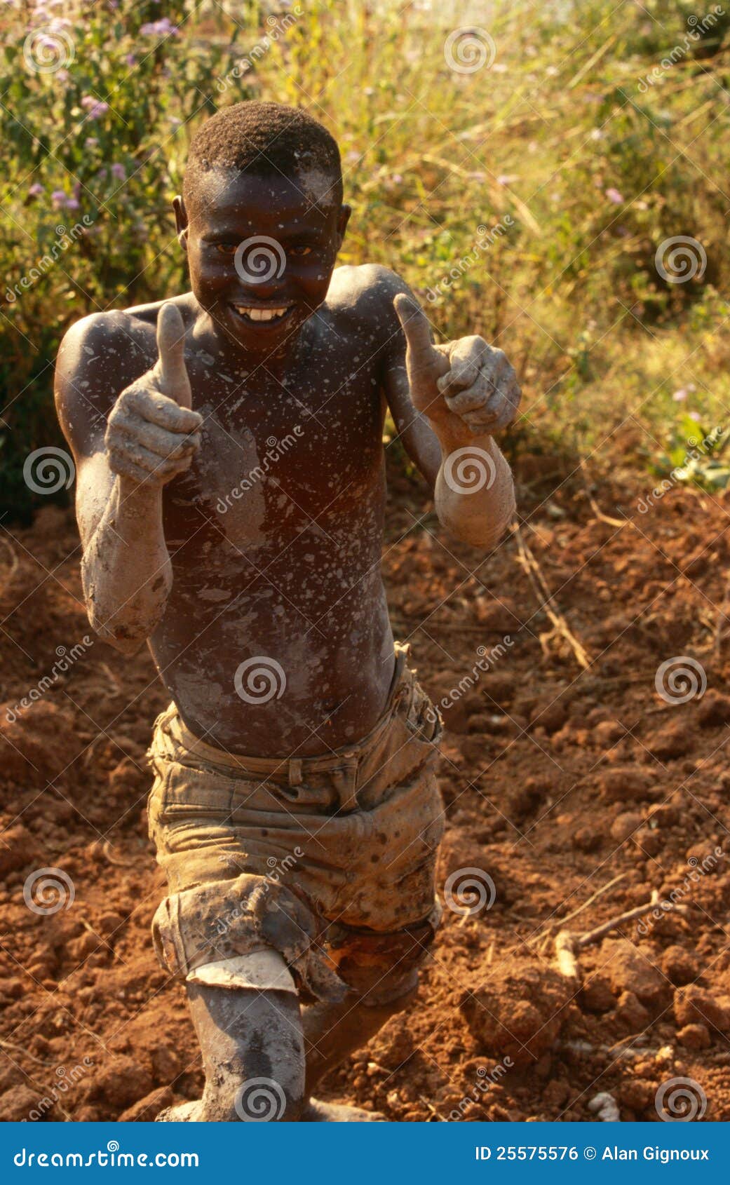 A Muddy Brick Worker in Rwanda. Editorial Photo - Image of person ...
