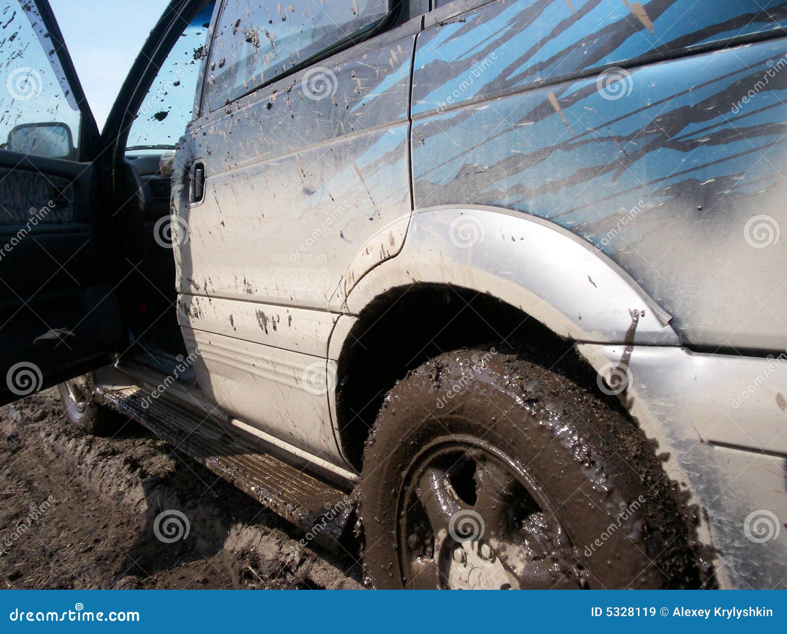 Muddy car with dirty drops stock image. Image of jeep - 5328119