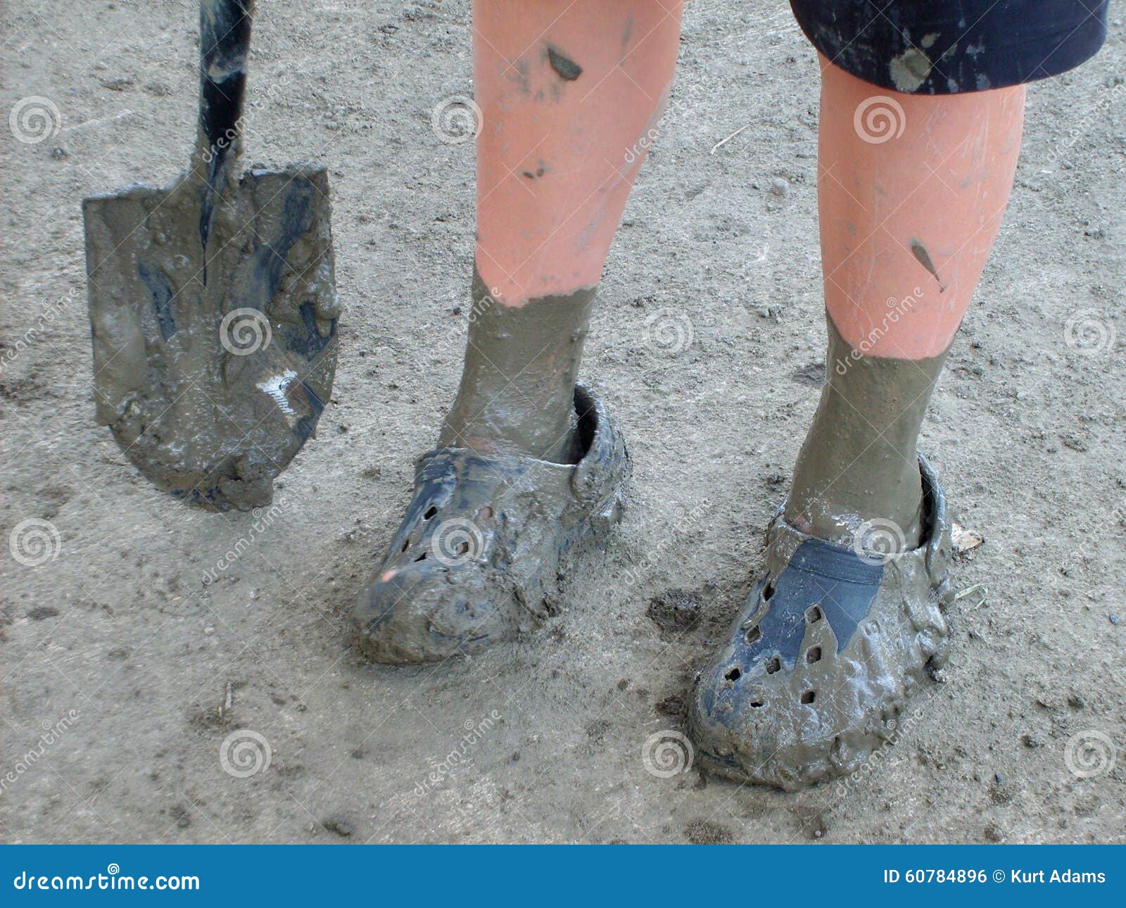 Muddy Feet Of A Young Woman Royalty-Free Stock Photography ...