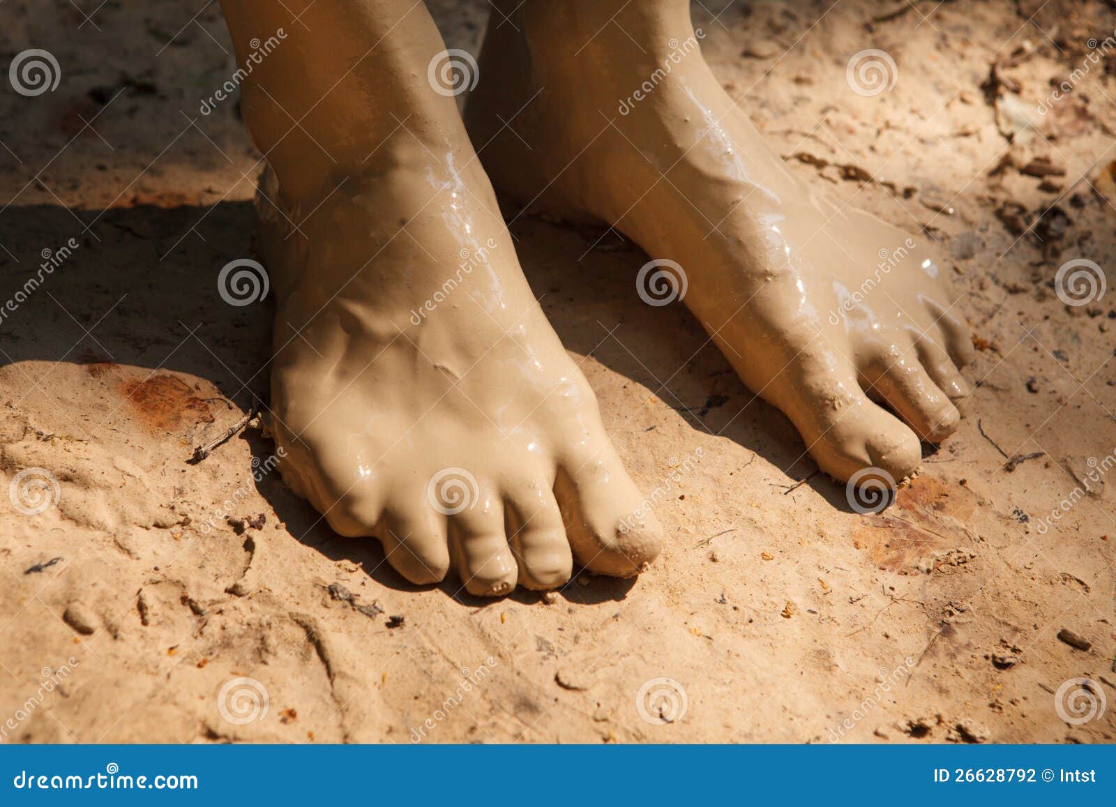Muddy feets stock photo. Image of arid, helthy, gardening - 26628792