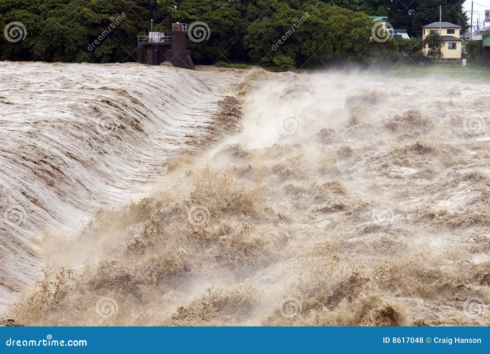 Muddy Floodwaters stock photo. Image of flood, inundation - 8617048