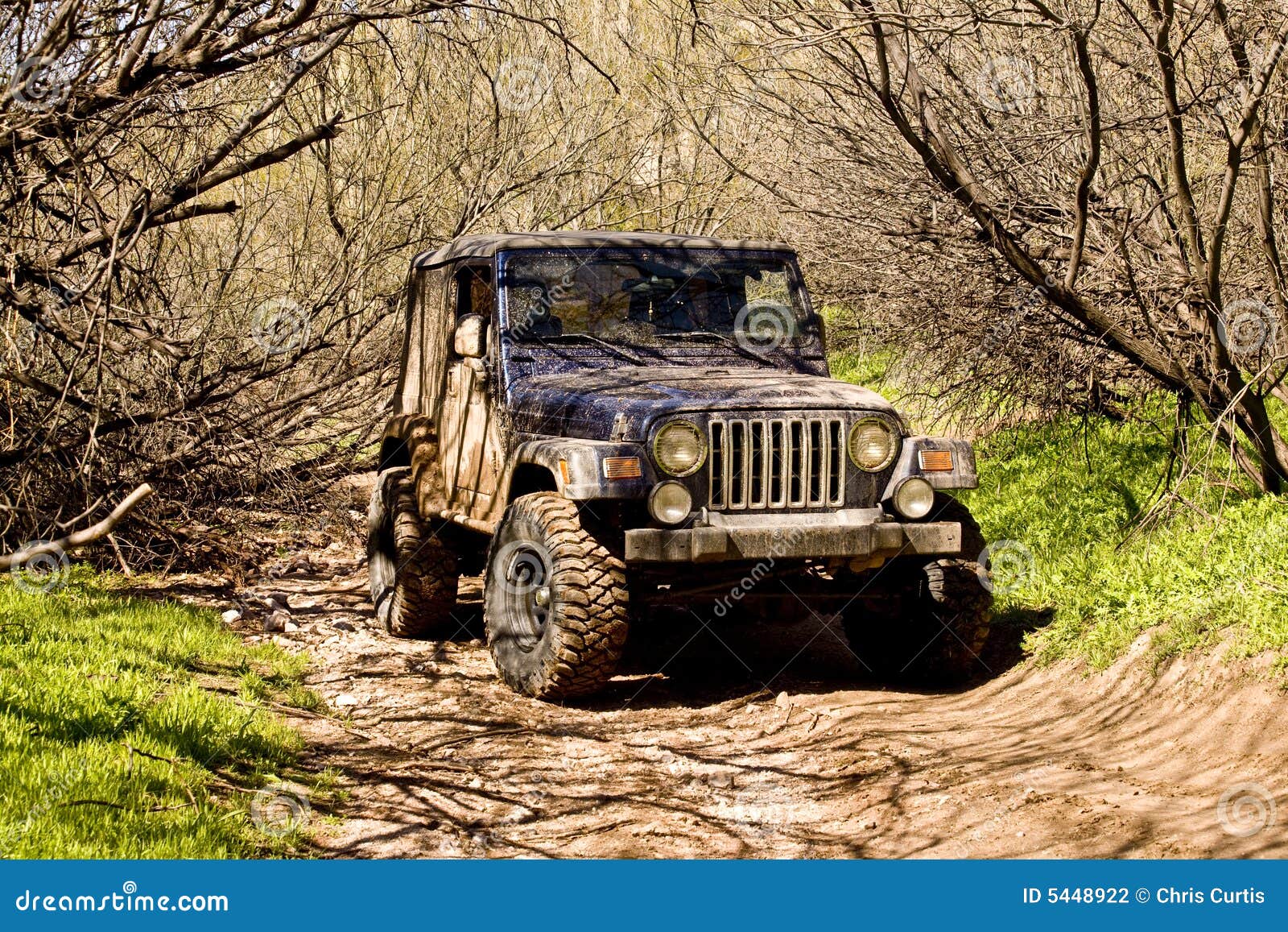 Muddy Jeep stock photo. Image of arizona, spring, drive - 5448922